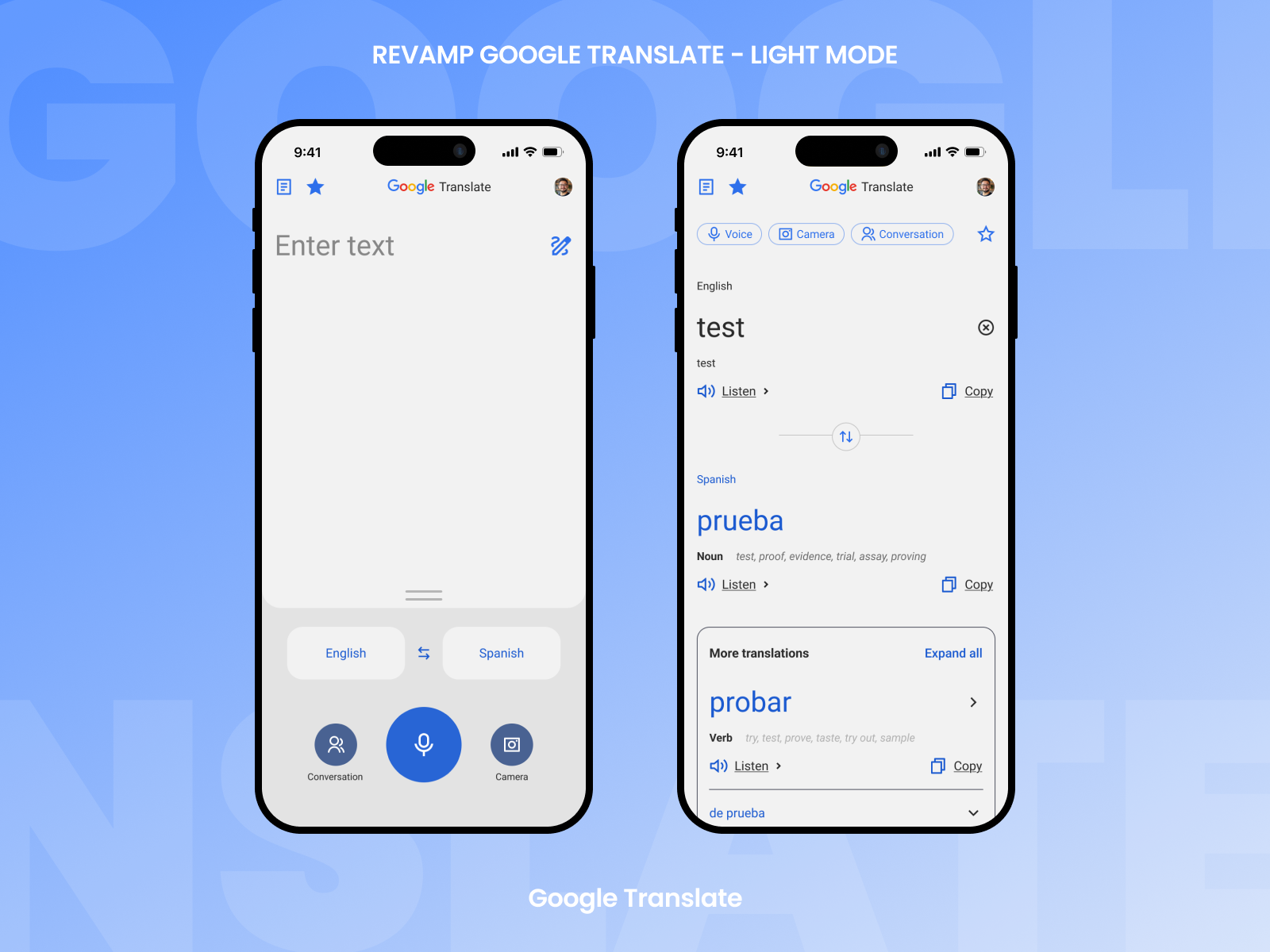 Revamp Google Translate by Vada Annisa Ekasetya on Dribbble
