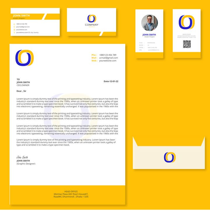 Stationary Design by Jony Sarkar on Dribbble