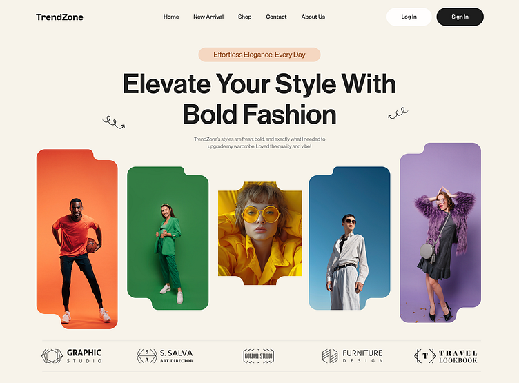 Bold Fashion eCommerce Landing Page UI by Wakia Tun Nur Nisha on Dribbble