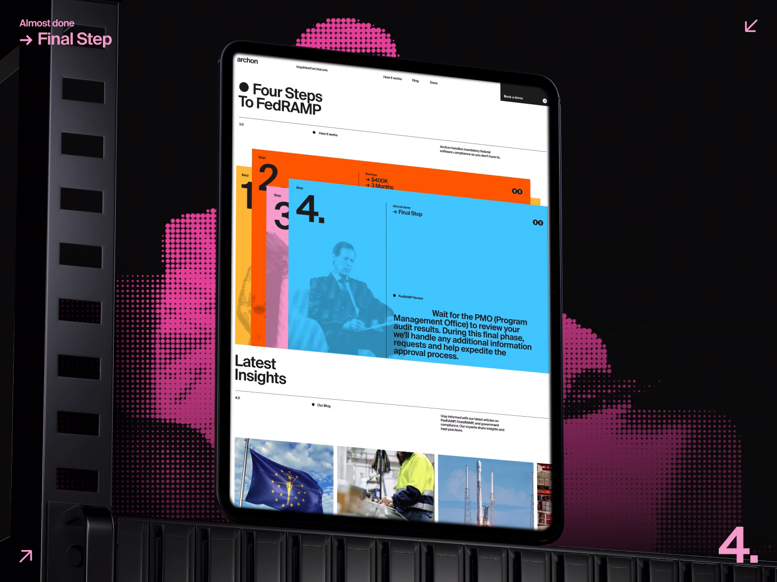 AI Landing page design website tablet adaptation Archon by Lazarev. | Web Design for Lazarev. UI ...
