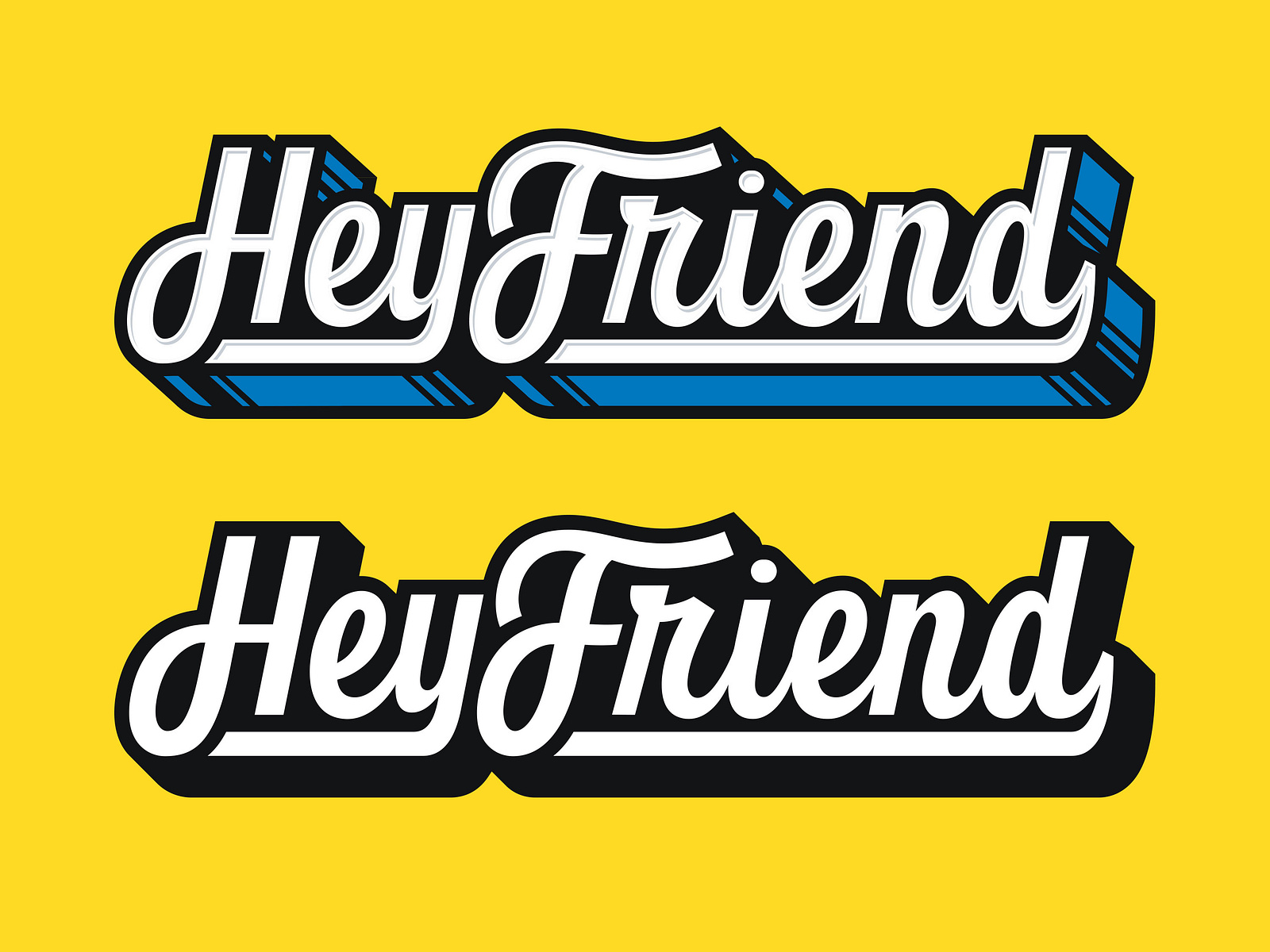 Wordmark Logo Sticker Designs | Hey Friend Apparel by Derrick Stratton ...