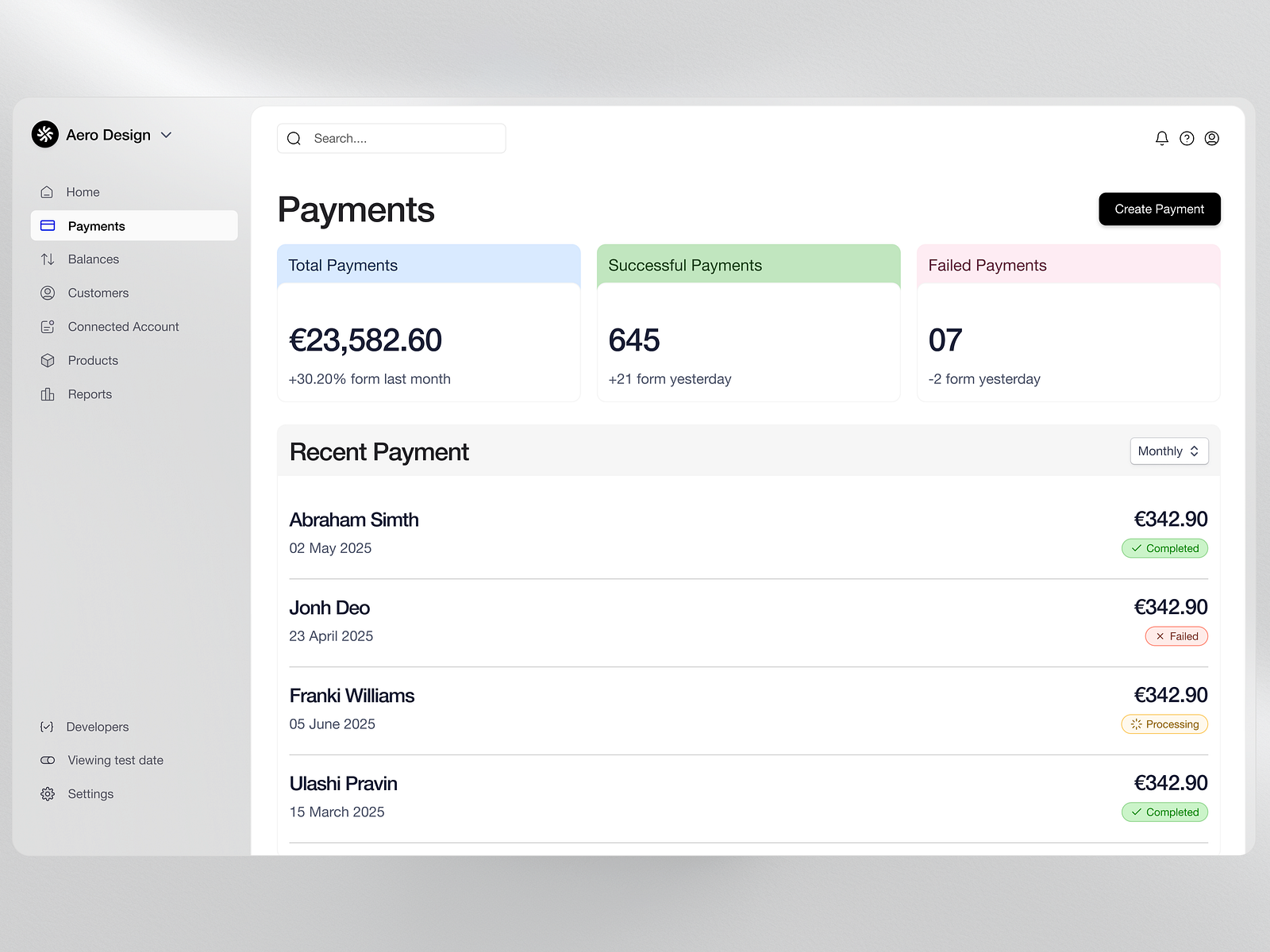 Fintech Dashboard UI — Aero Design by Aero | Global UX/UI Design Agency ...