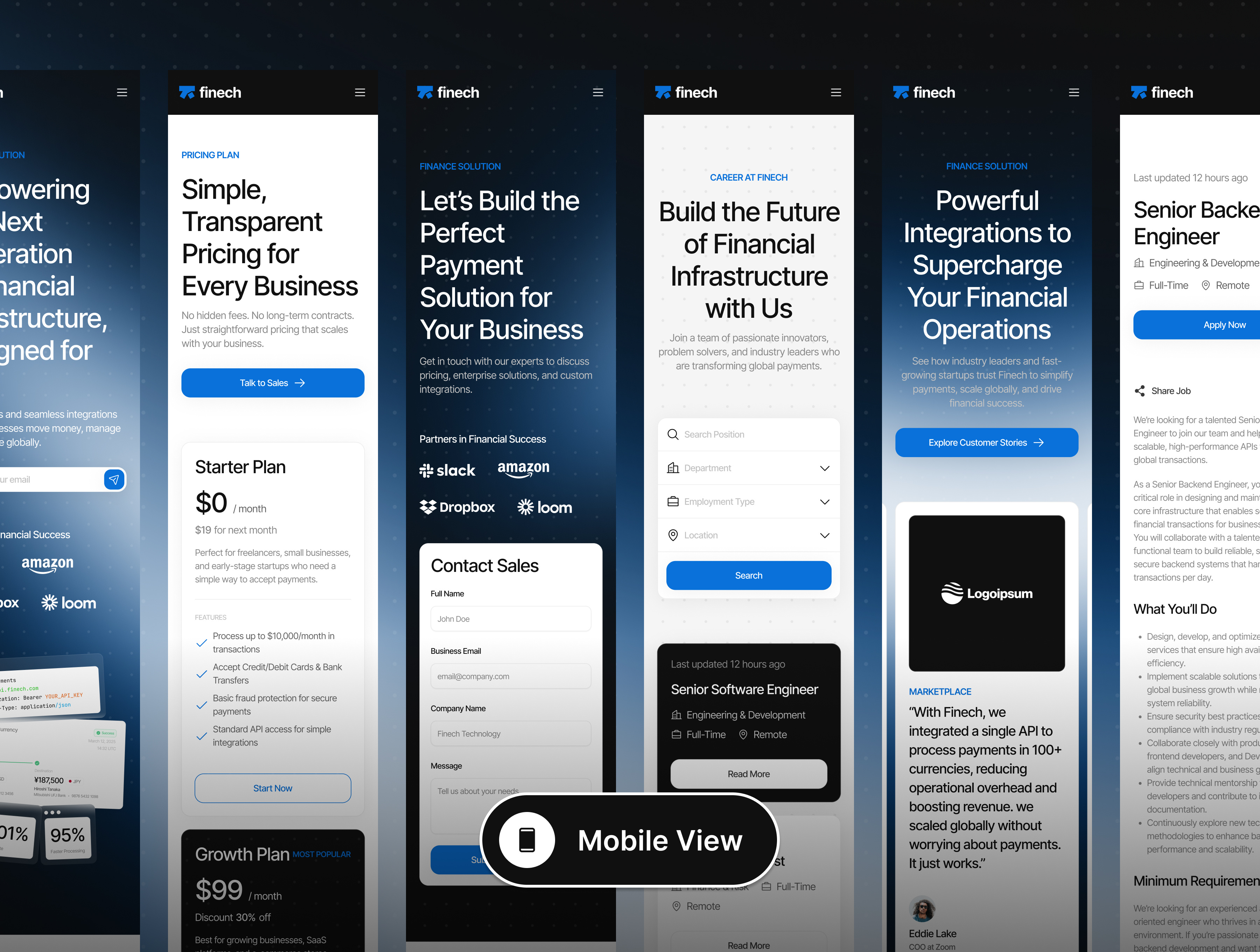 Finech UI Kit – Contact Sales Page by Taufiq for Flow Forge on Dribbble