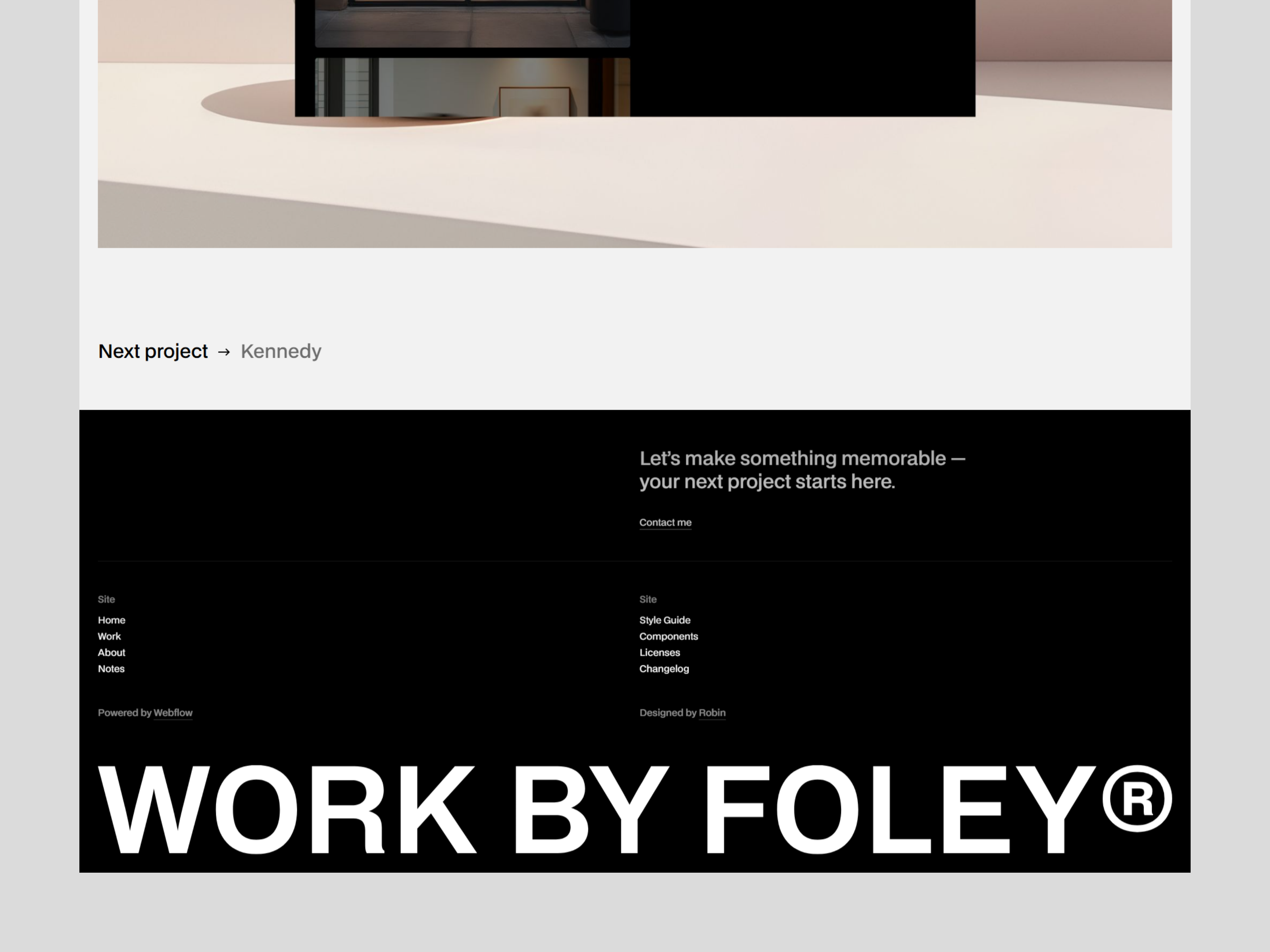 Foley - Webflow Portfolio Template - Project Page by robingranqvist on Dribbble