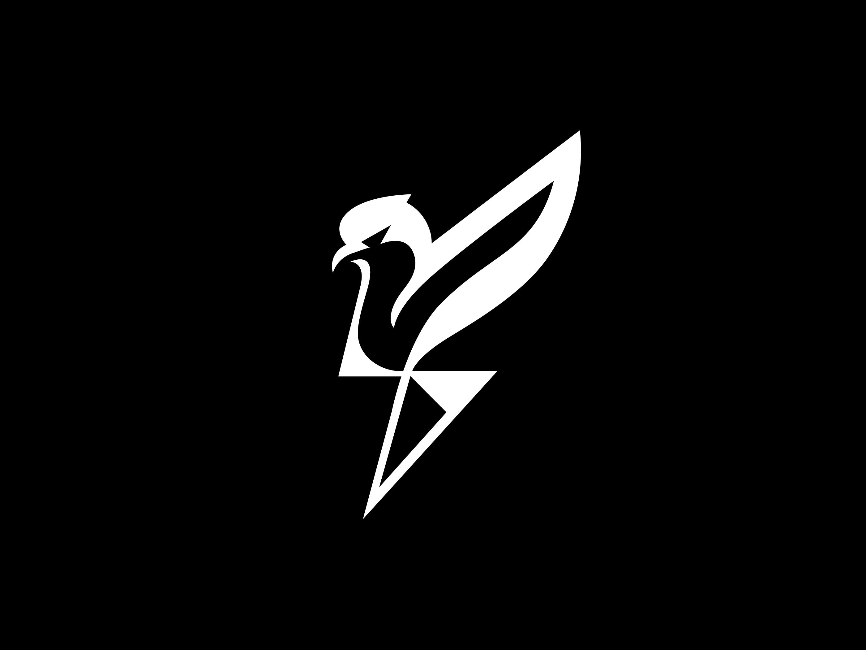 Bird Logo: Hawk + Lightning – Strength, Power, and Trust by DAINOGO on ...