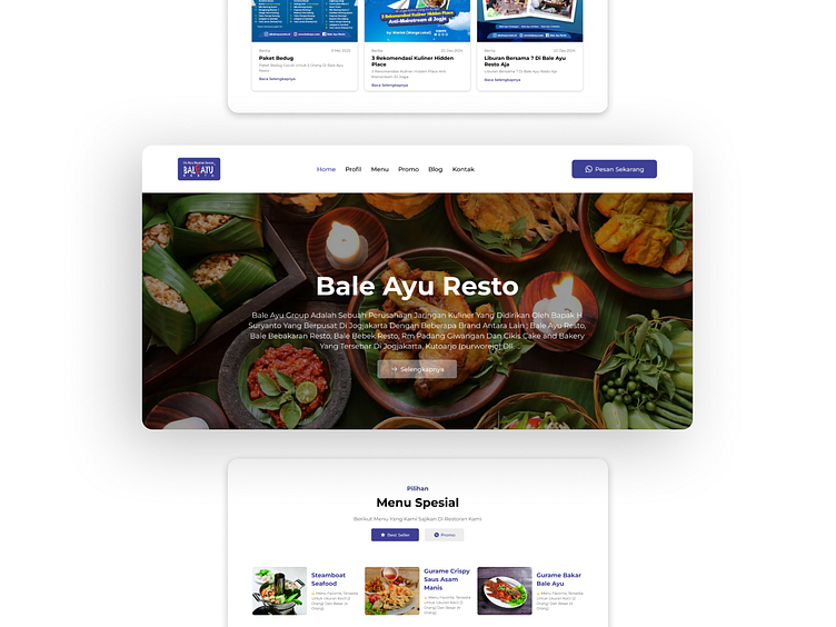 Bale Ayu Resto - Indonesian restaurant Website by Reni Isti Widiya ...