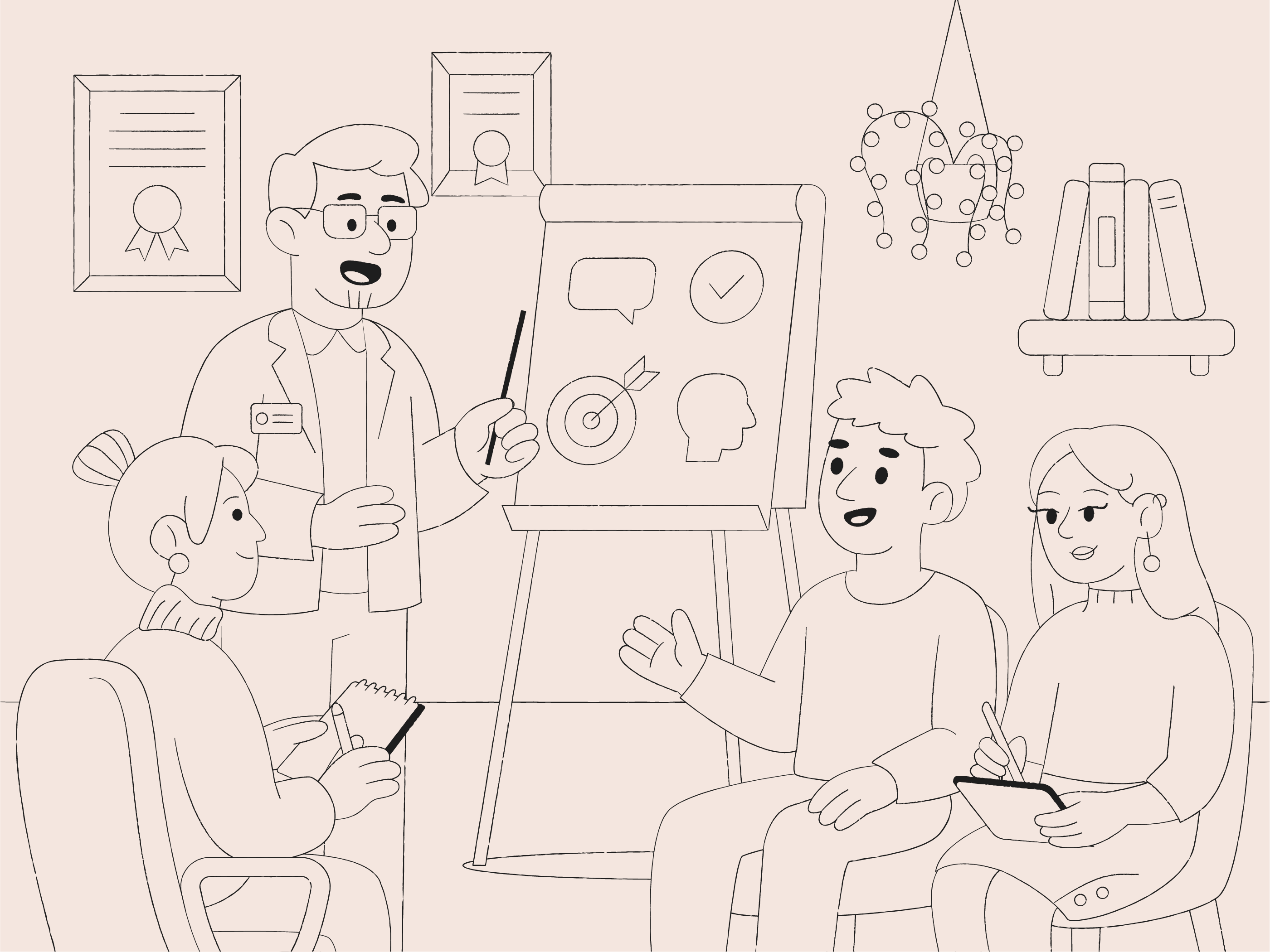 Cartoon-Style Flat Vector - Clinical Supervision by Ketrin L. on Dribbble