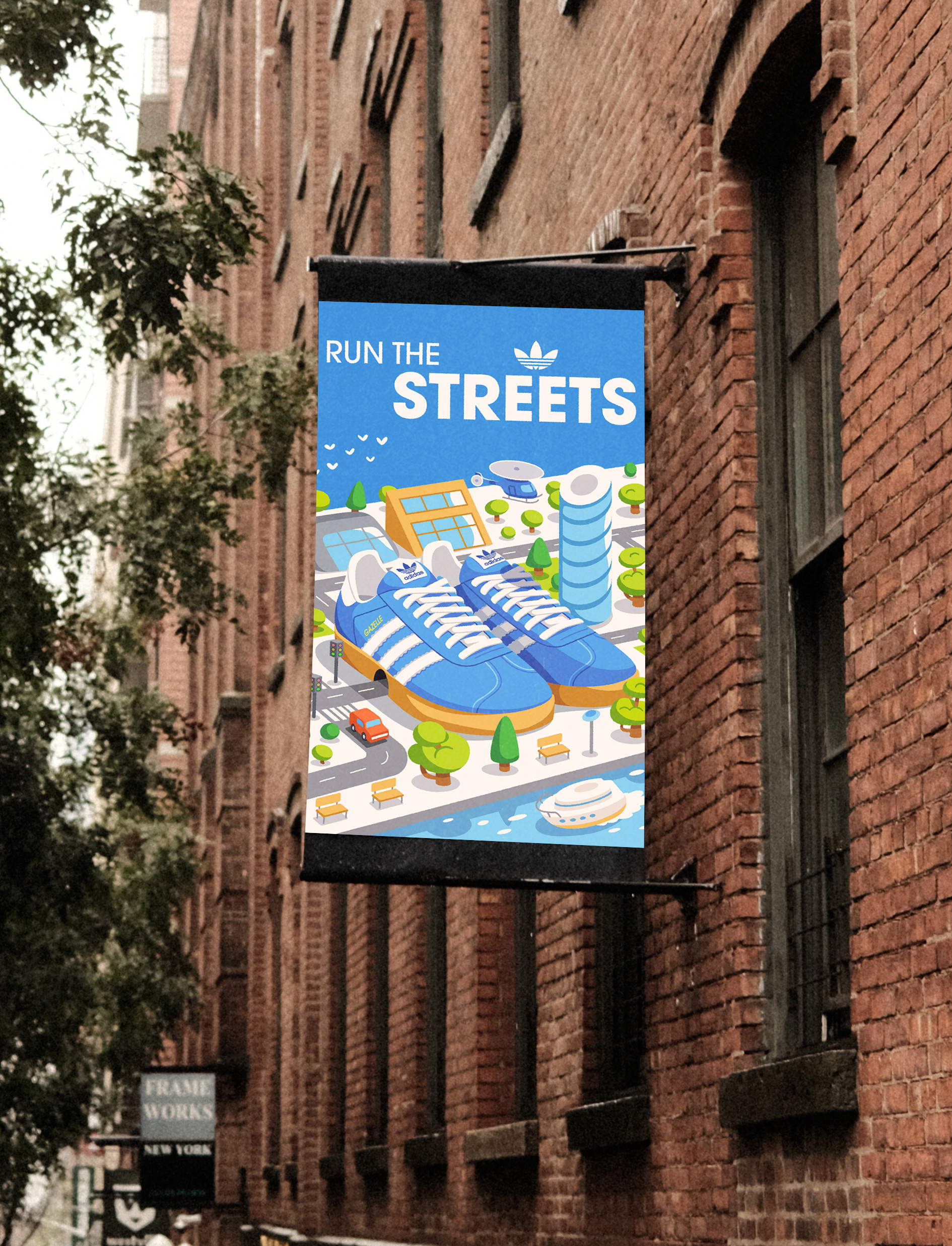 Adidas Gazelle - Run The Streets by Dima Moiseenko on Dribbble