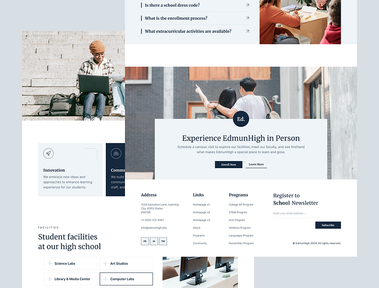 EdmunHigh – Senior High School Website by Ahmad S. Afandi for Peterdraw ...