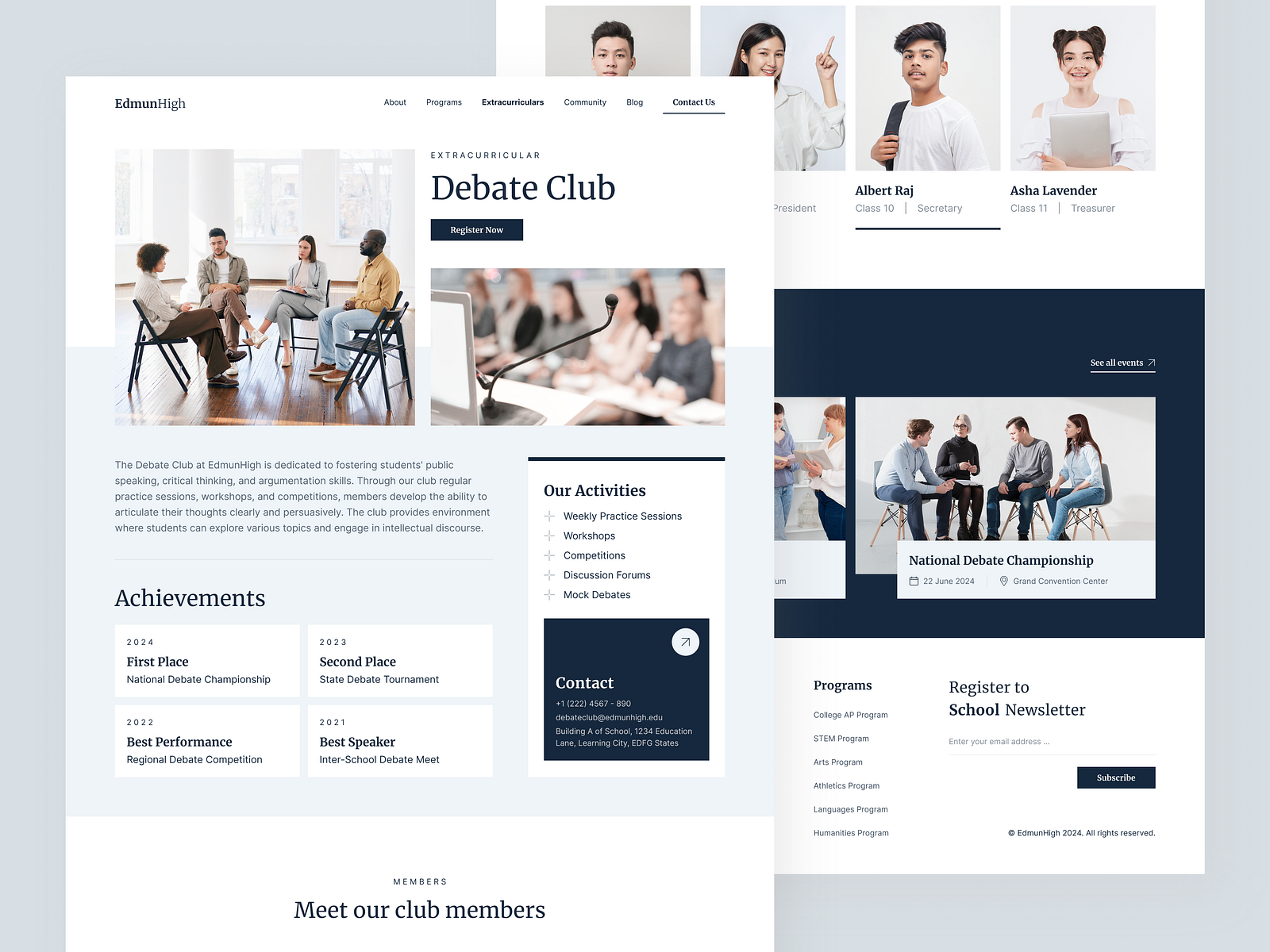 EdmunHigh – Senior High School Website Figma Template by Ahmad S ...
