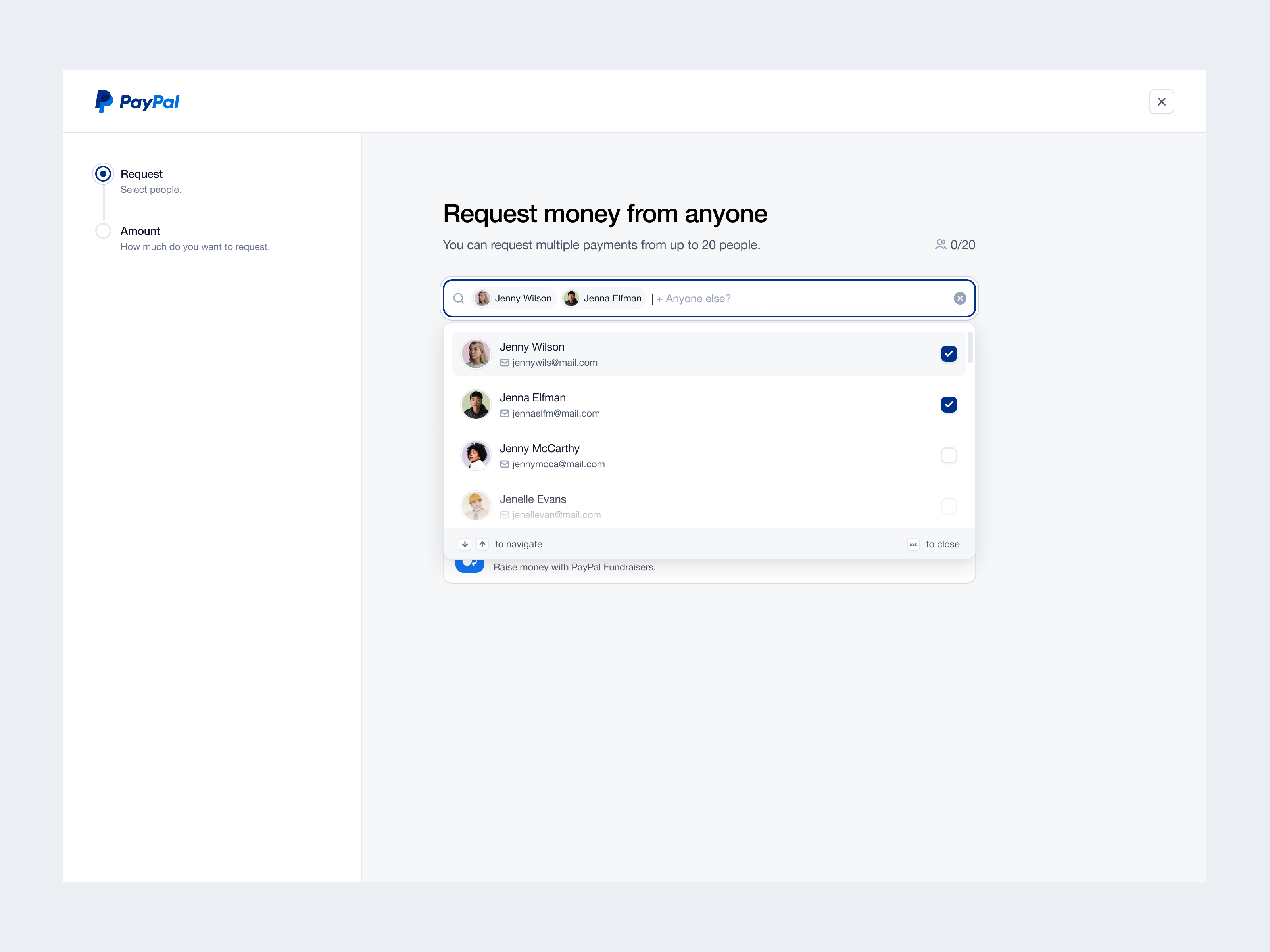 Paypal Redesign - Search Recipient by Dipa Product for Dipa Inhouse on Dribbble