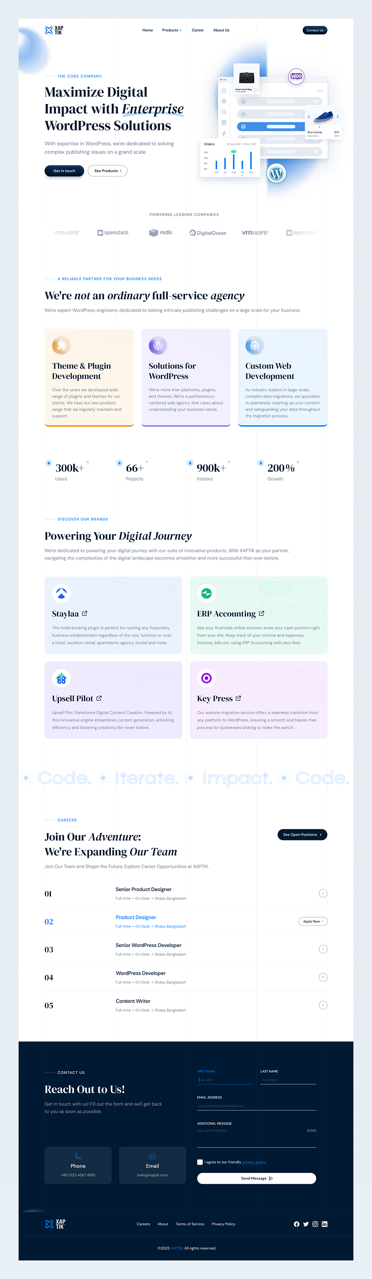 XAPTIK - Agency Homepage by Asif Howlader on Dribbble