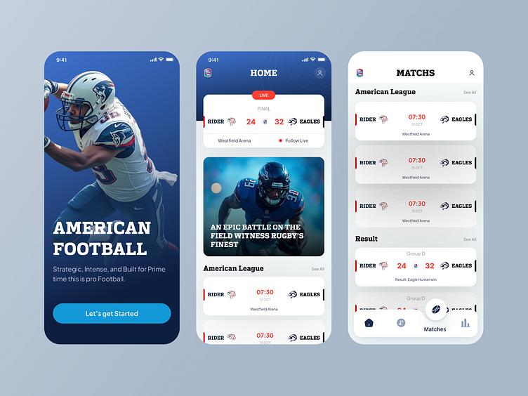 Modern Sports App UX/UI Design by Ofspace UX/UI on Dribbble