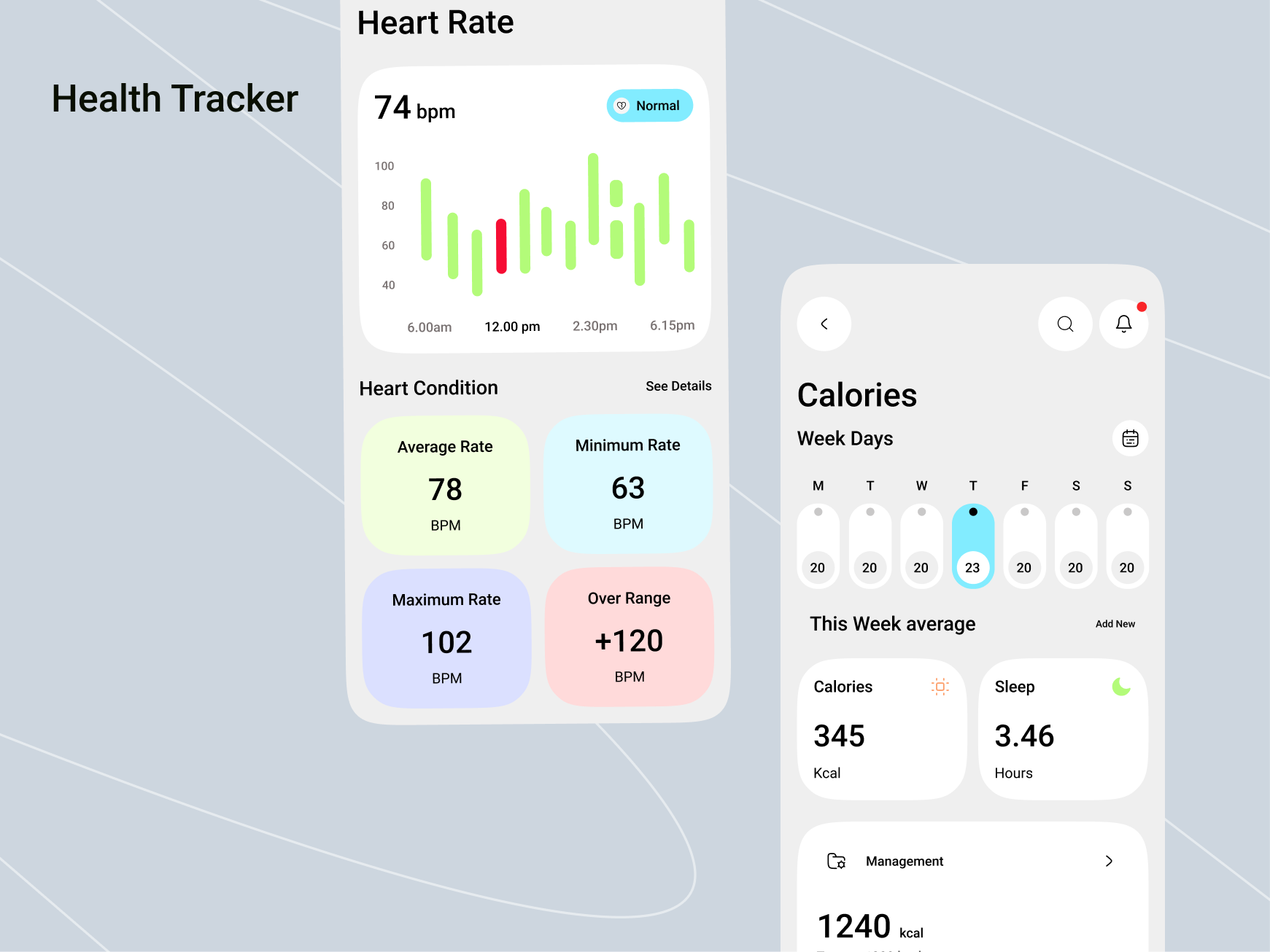 Health Tracker Mobile App by Harunur Rashid on Dribbble