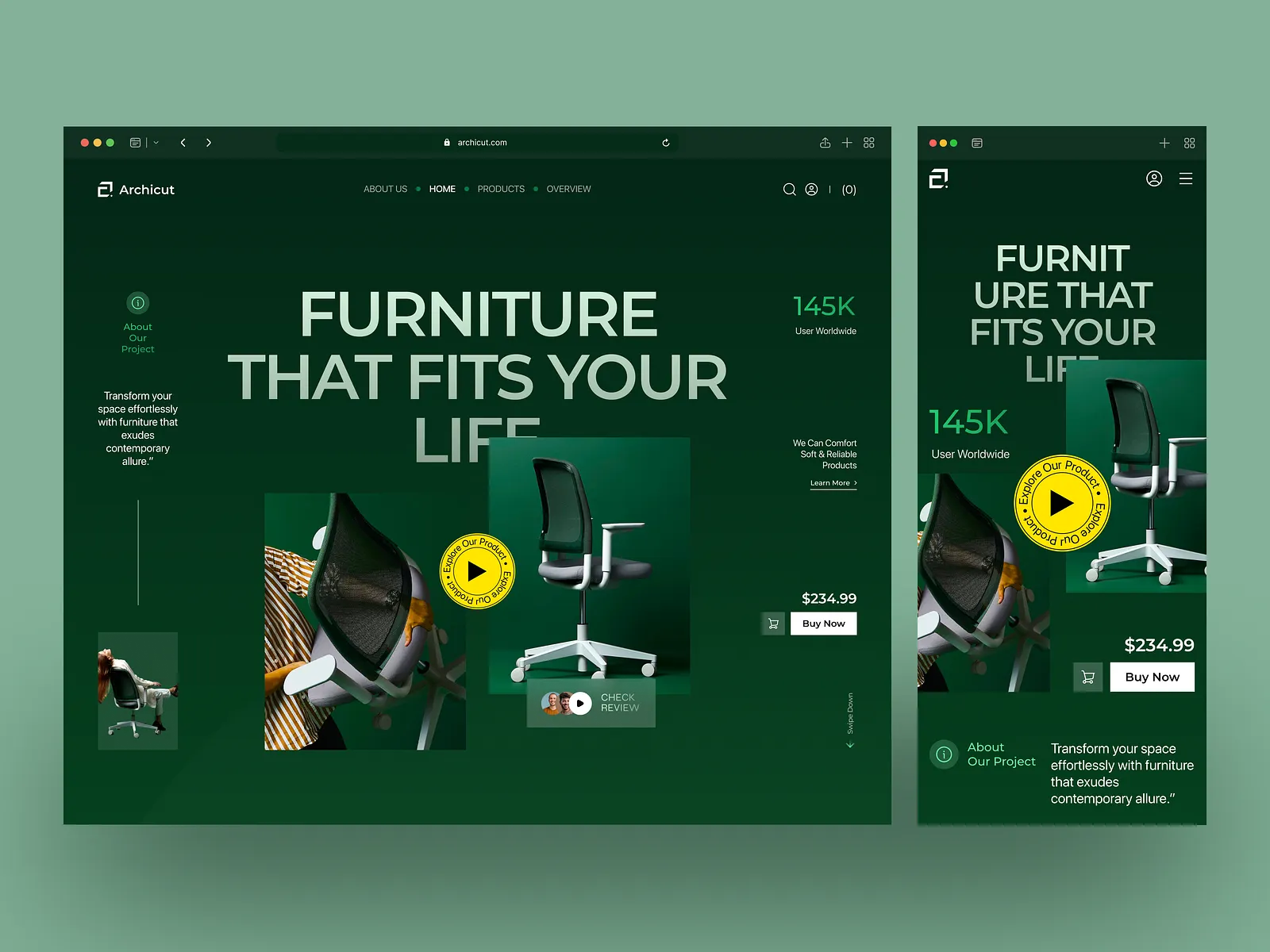 Archicut - Furniture E-commerce Website | Orbix Studio by Orbix Studio | Healthcare & MedTech ...