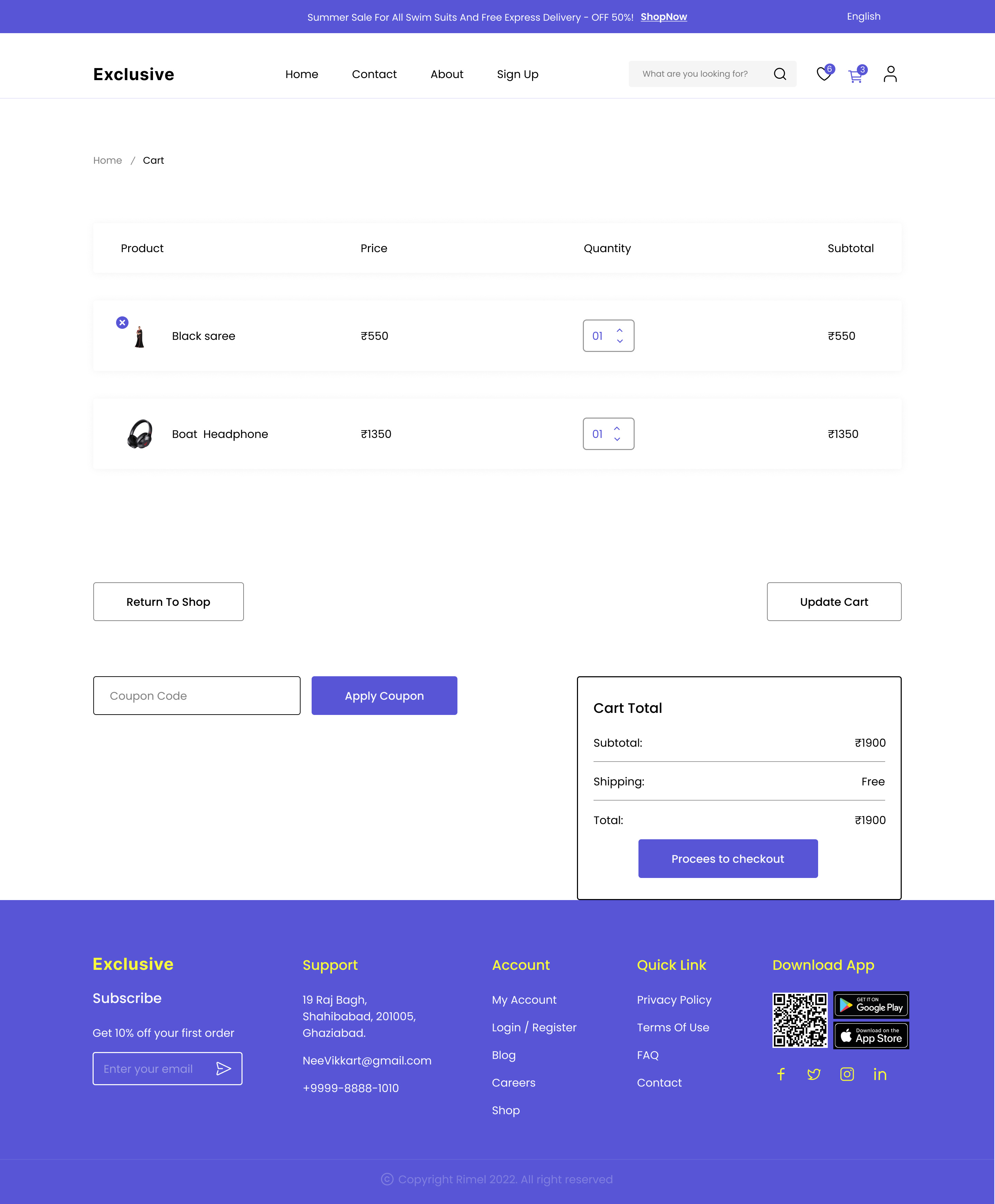 E-Commerce Ui Design by Neelam Singhh on Dribbble