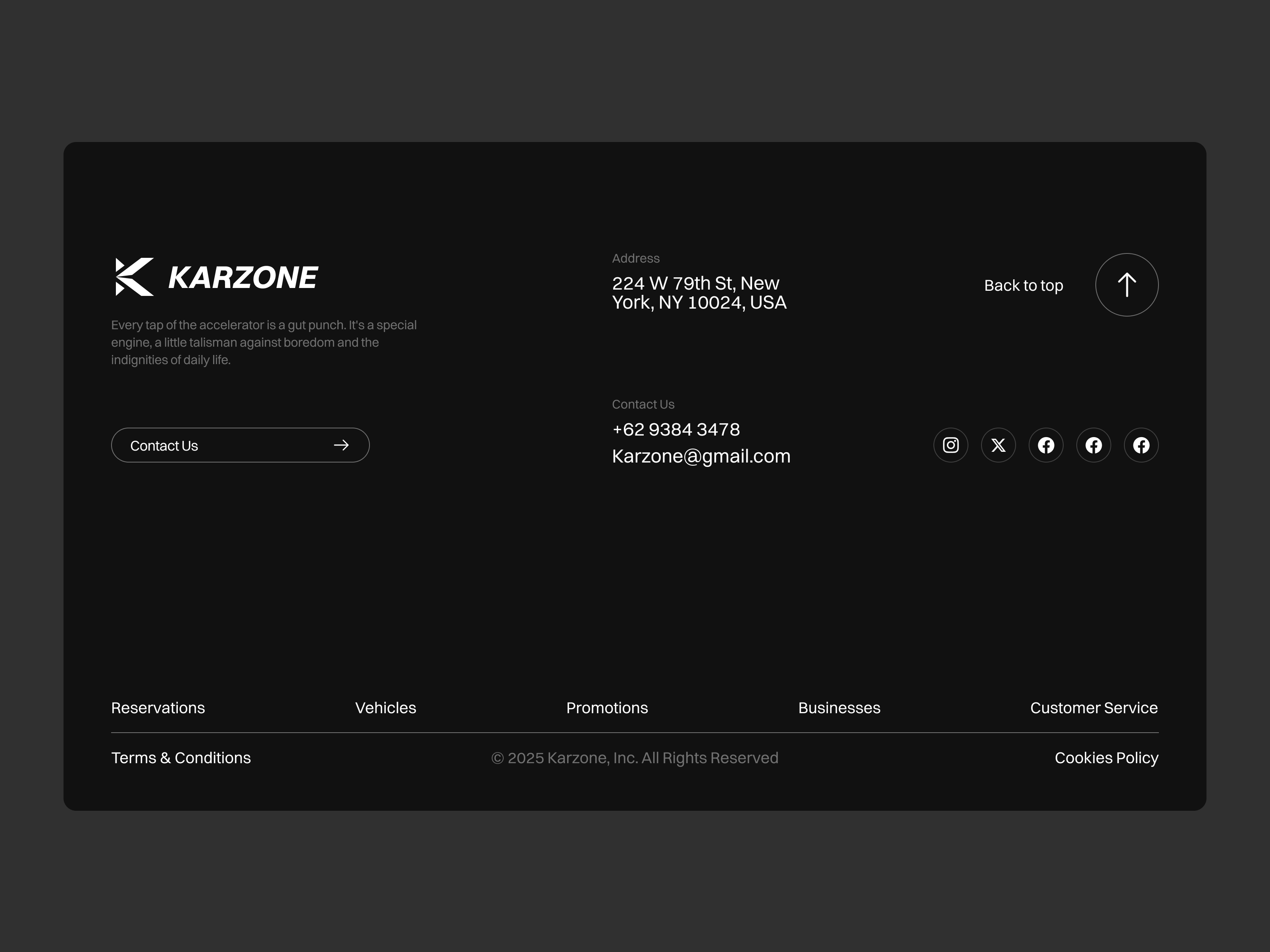 Karzone - Luxury Car Rental Landing Page by Anam Khoirul for Korsa on ...
