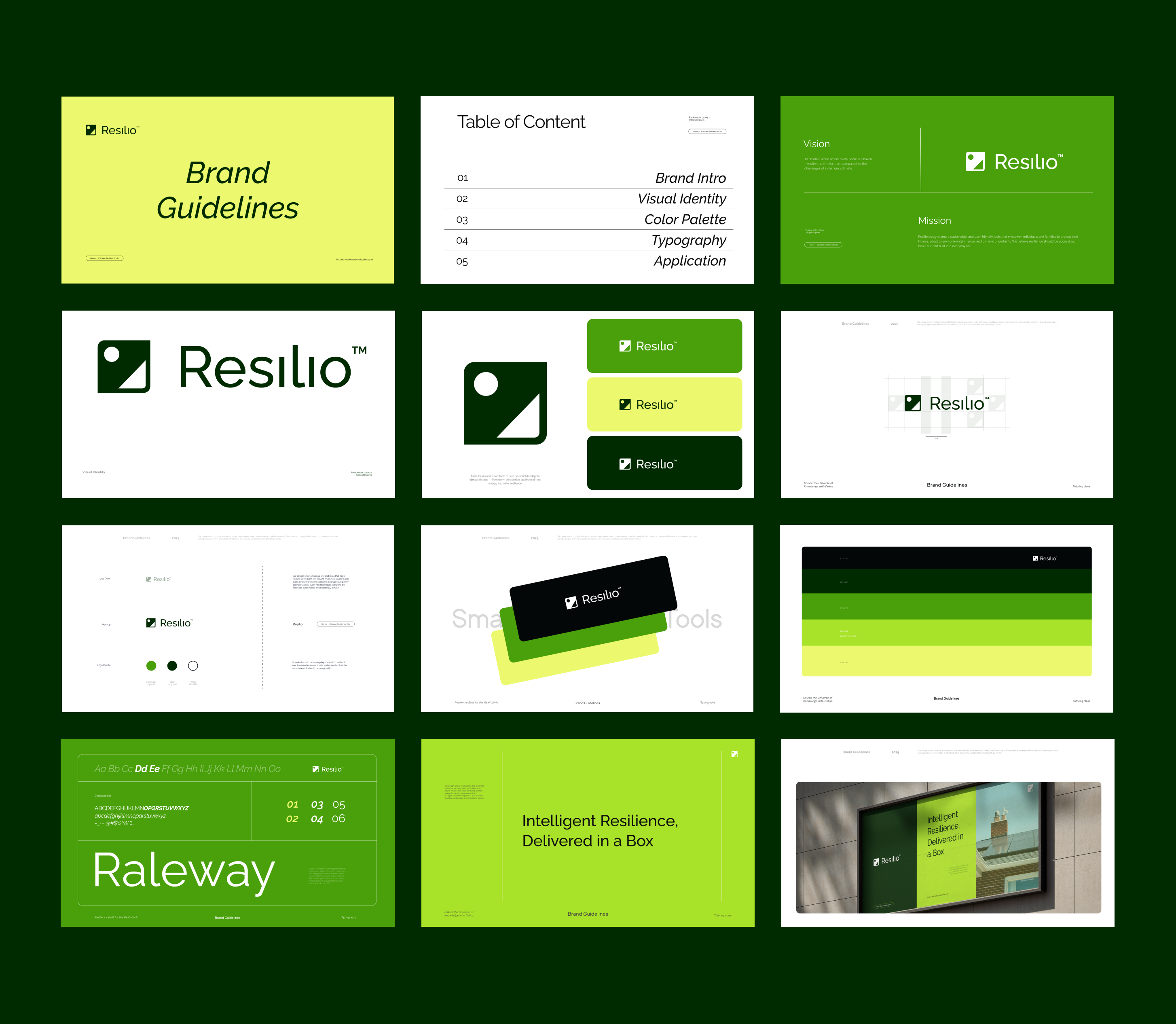 Resilio - Climate resilience kit | Brand Guidelines by Layerice on Dribbble