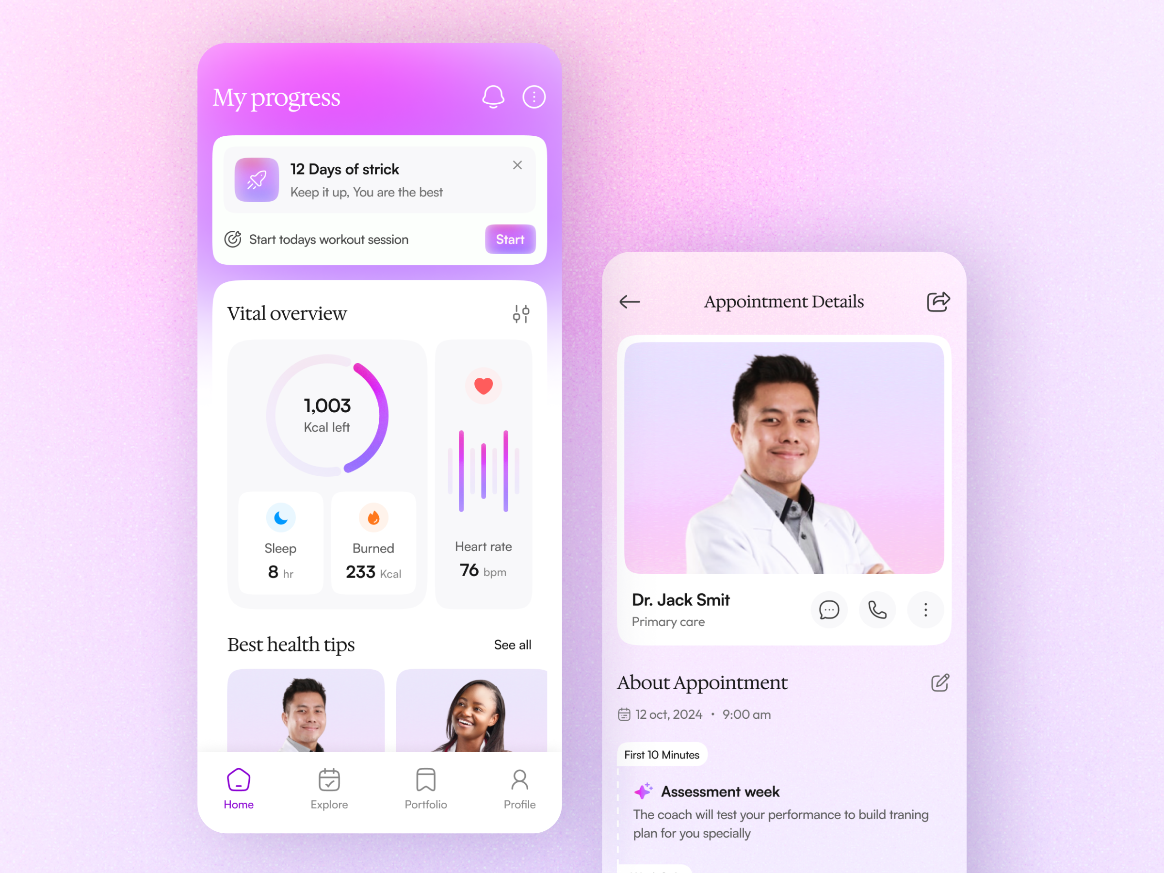 Health Tracking App by Design Monks - UX UI | Web Design | Web & Mobile App | Branding for ...