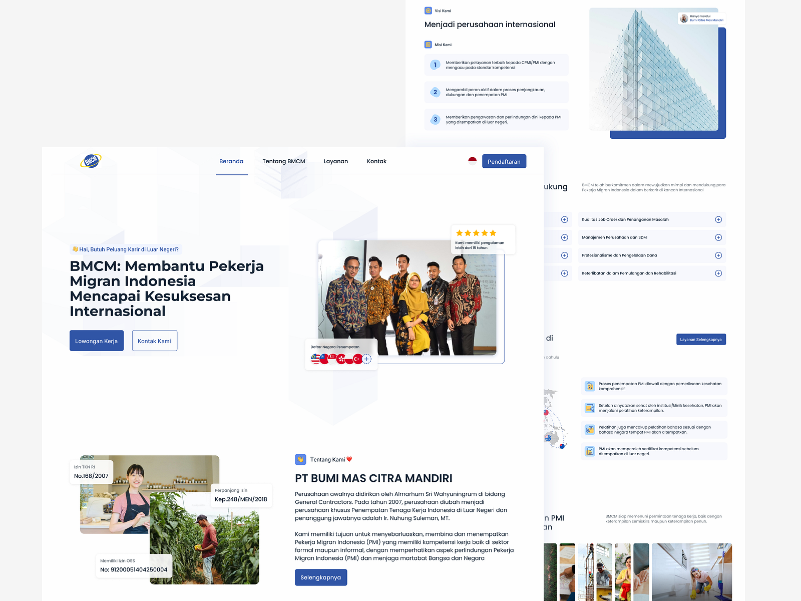 Landing Page - P3MI by Alroz on Dribbble
