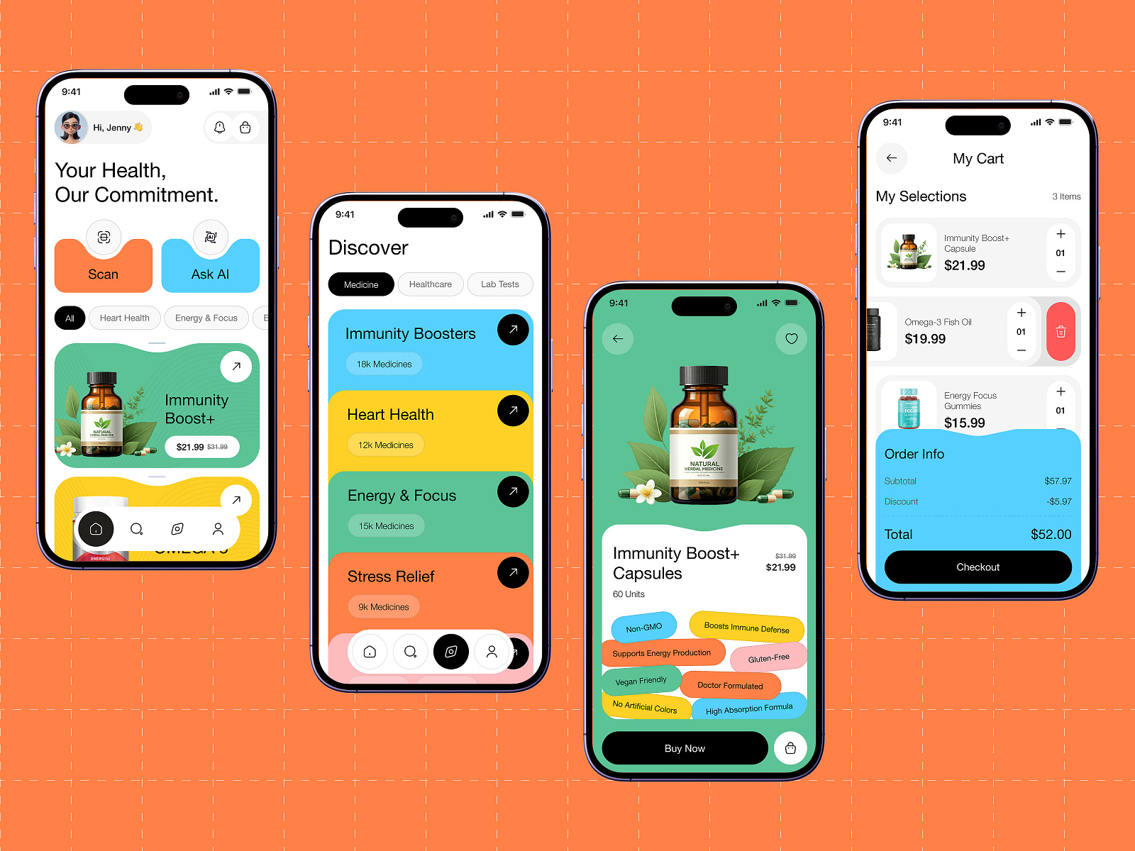 🌿 AI Wellness – Your Smart Pharmcay App by MQoS UI/UX for MultiQoS on Dribbble