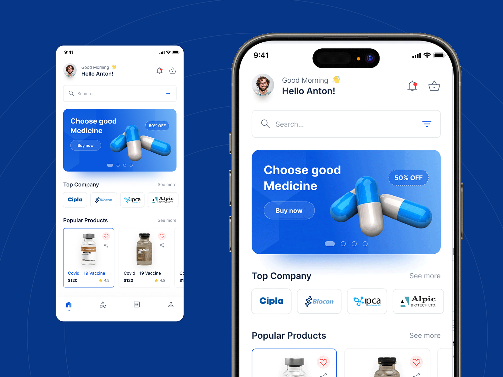 Medimax – Online Medicine App UI by Aorc Technologies on Dribbble