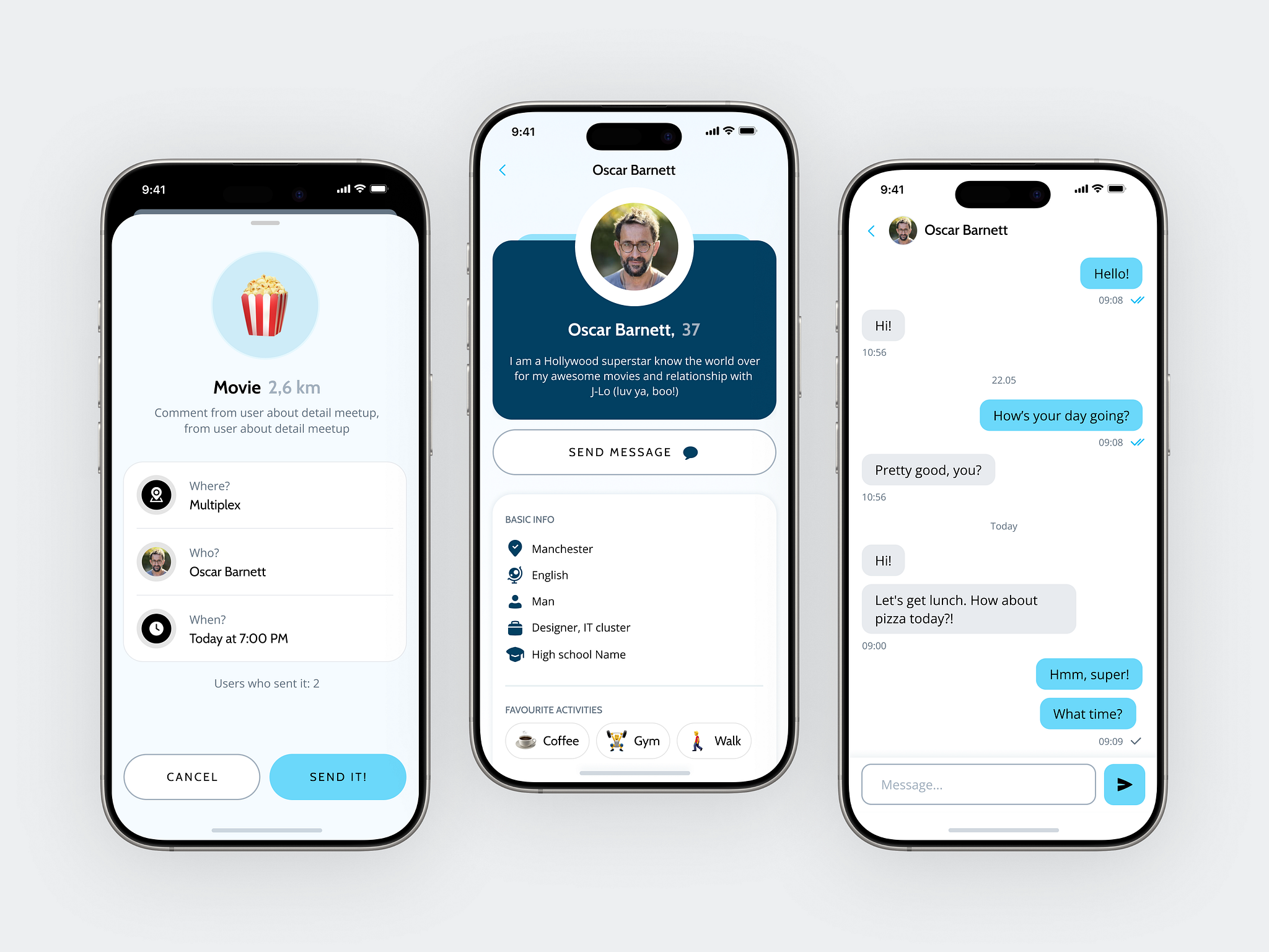Profile & Chat Screen Mobile App | Imbi by Vadim K. for Stfalcon on Dribbble