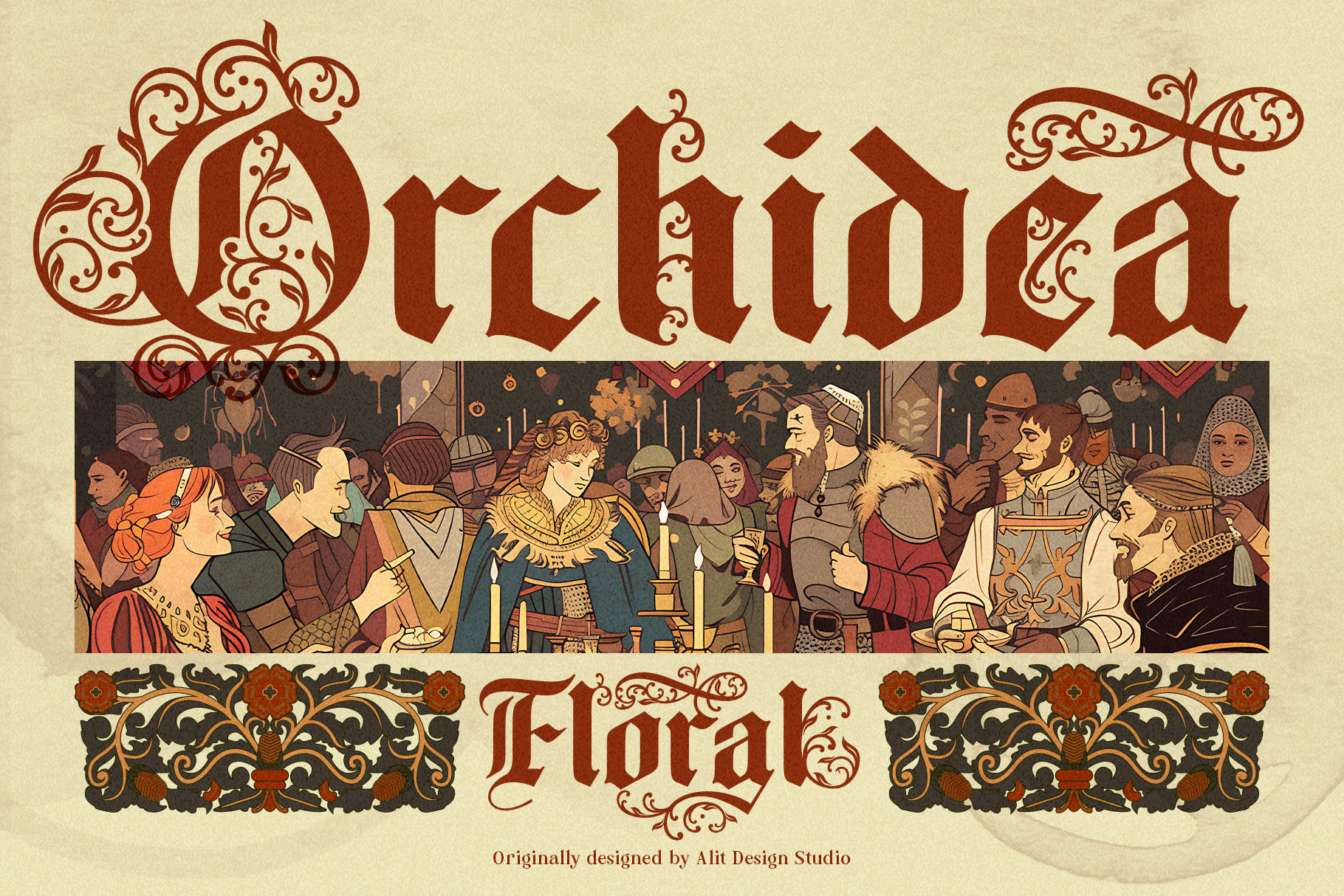 Old Master Typeface by alit design studio on Dribbble