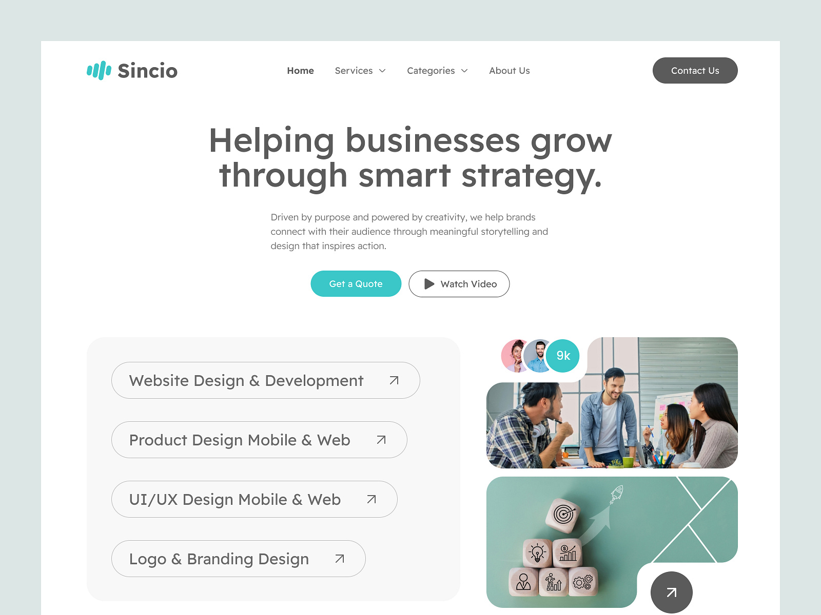Agency website ui design by Sazidur Rahman on Dribbble