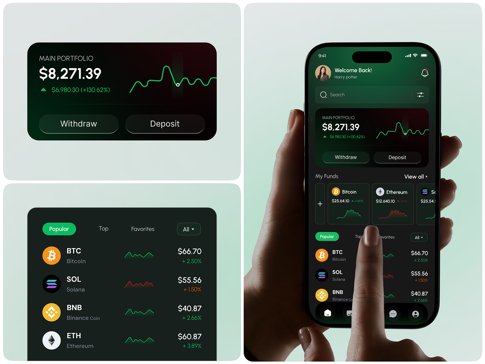 Forex & Crypto Trading App UI/UX by Afzal Masud 🔥 on Dribbble