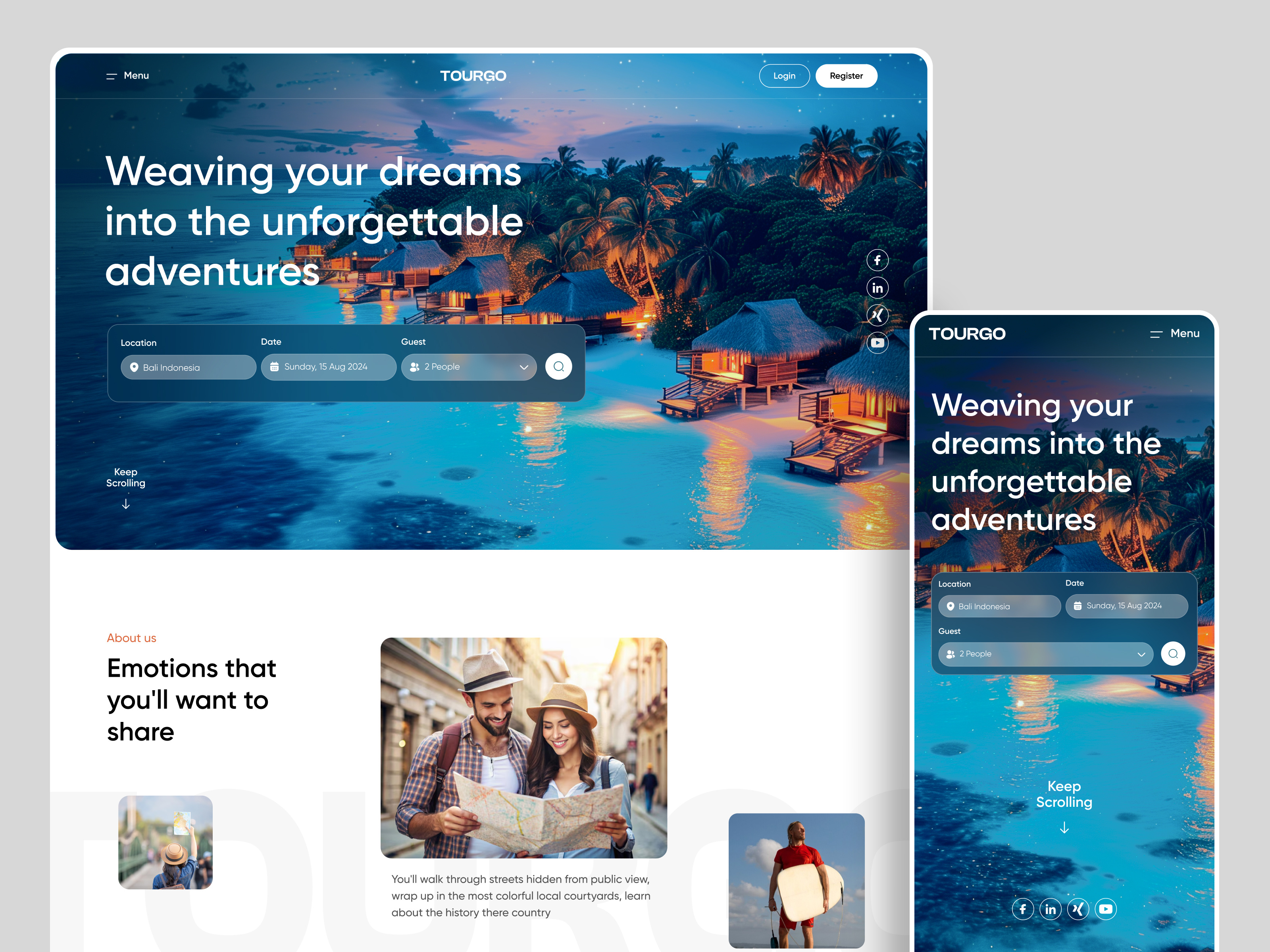 Travel Agency Website by Subash Chandra for Seative Digital on Dribbble