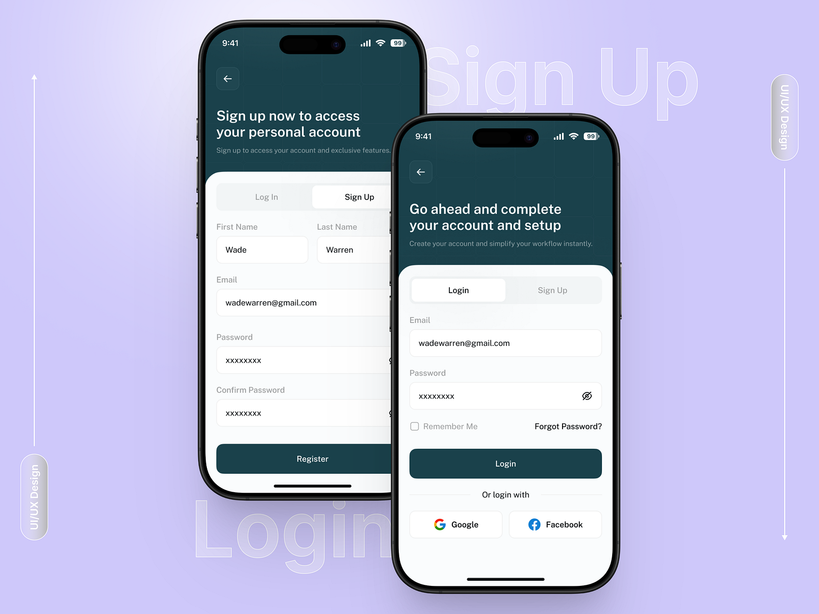 Modern Login & Signup Page UI by Sagor Shopon 🔥 for Design Veli on Dribbble