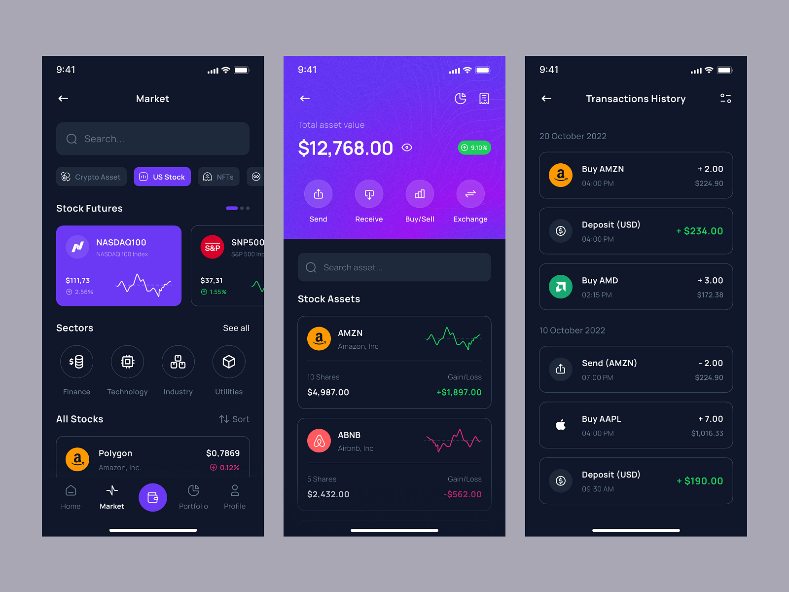Finline - Financial App Design by Unpixel UI/UX for Unpixel Design on ...