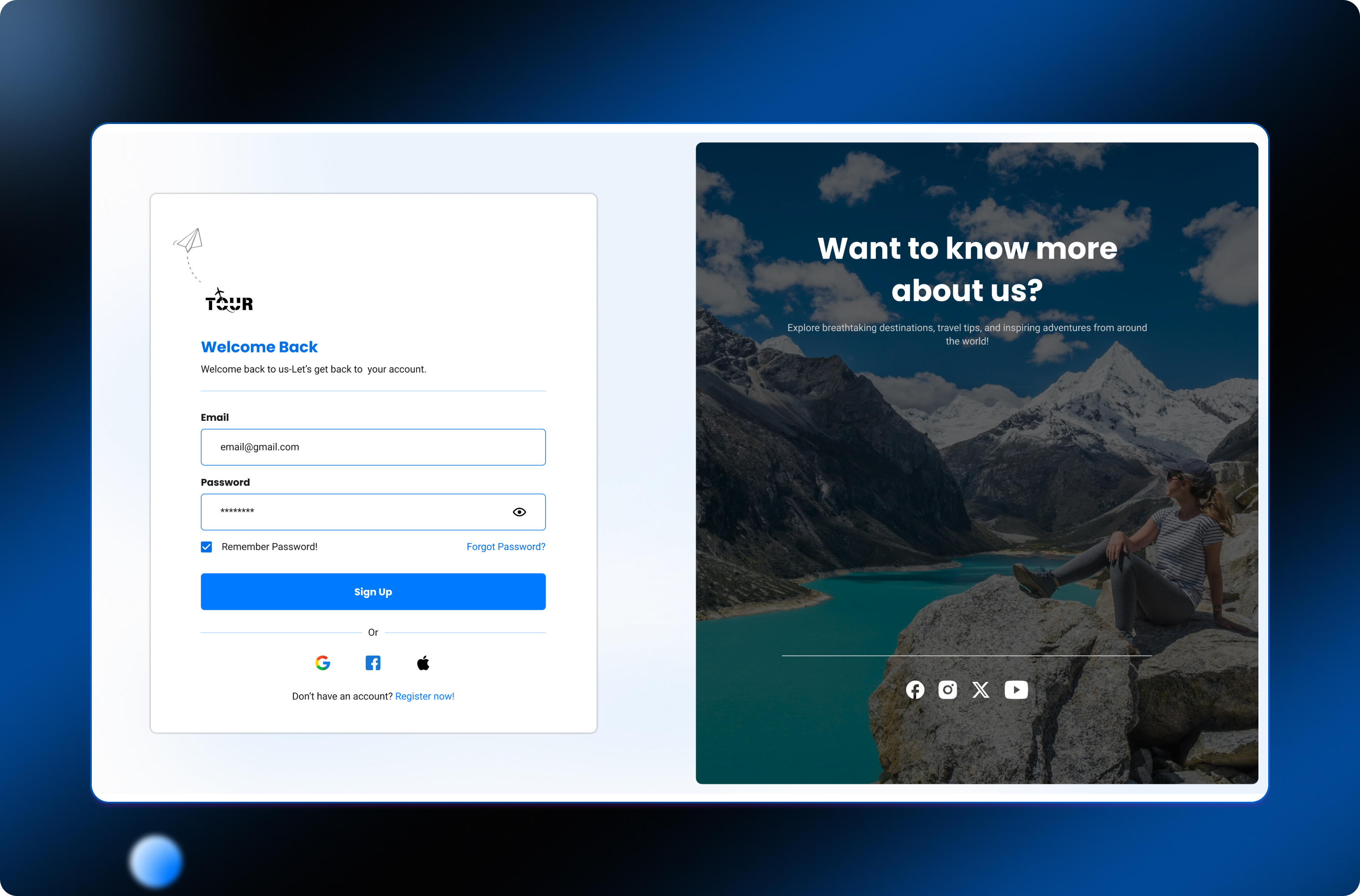 Login screen UI Design by Sifat Kazi on Dribbble