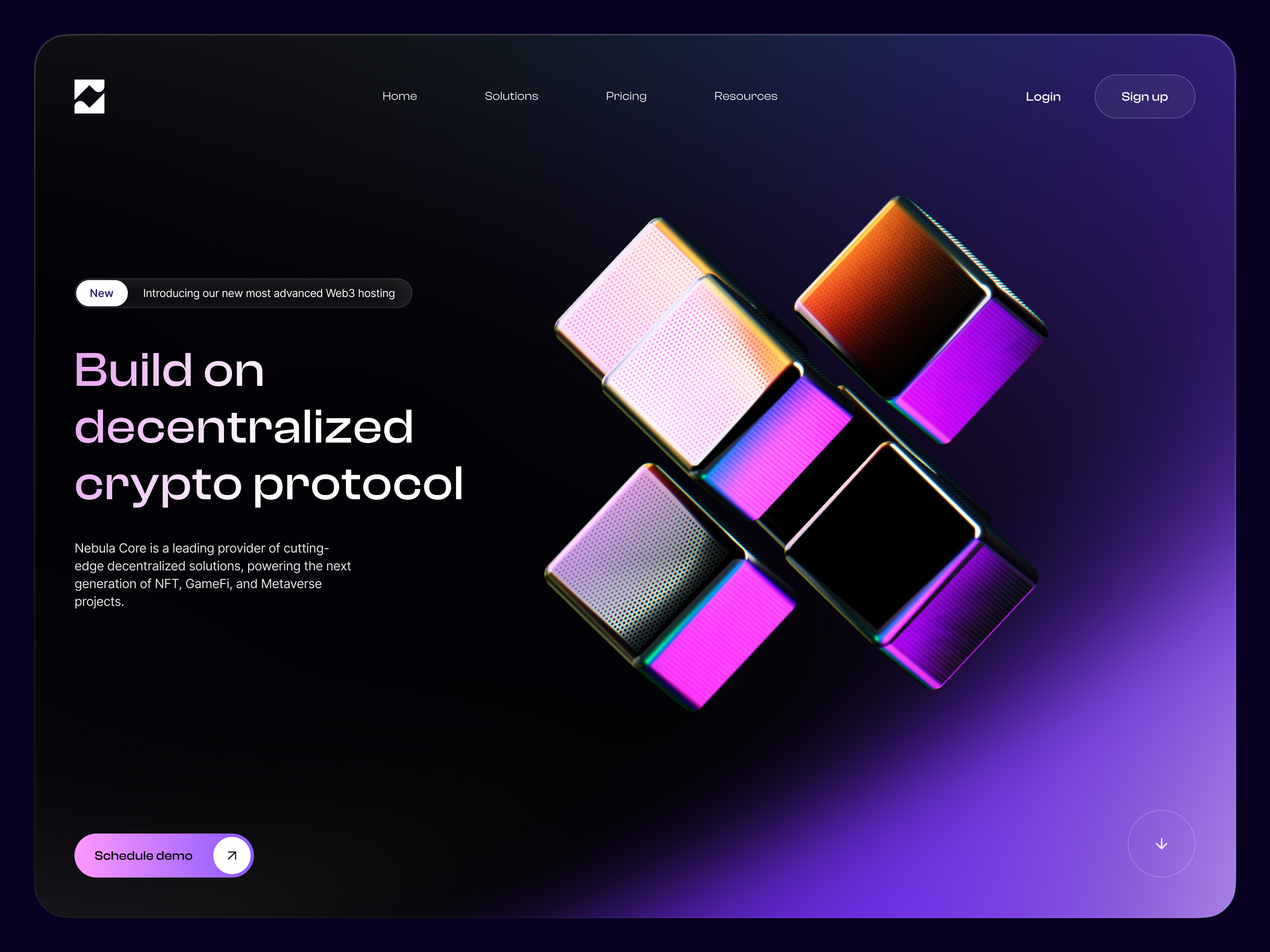 Web3 crypto hero section 3d motion design by Robin Holesinsky on Dribbble