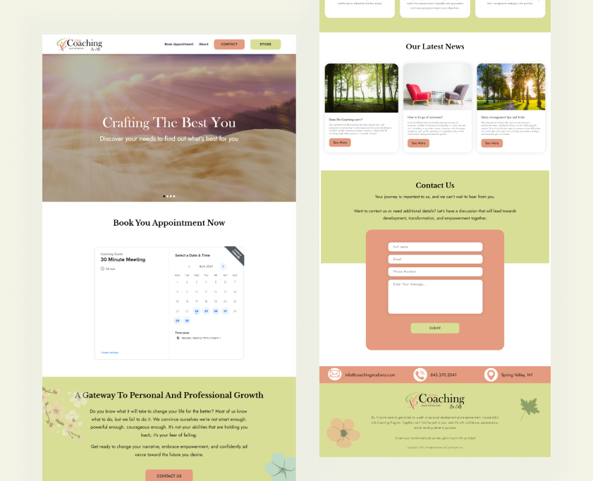 Coaching by Esty - Custom Development by Weblynx Co on Dribbble