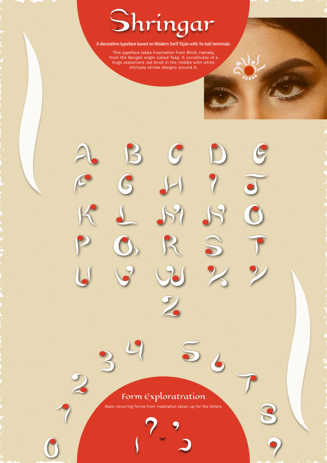 Shringar - Display Typeface Design by Chahat Agrawal on Dribbble