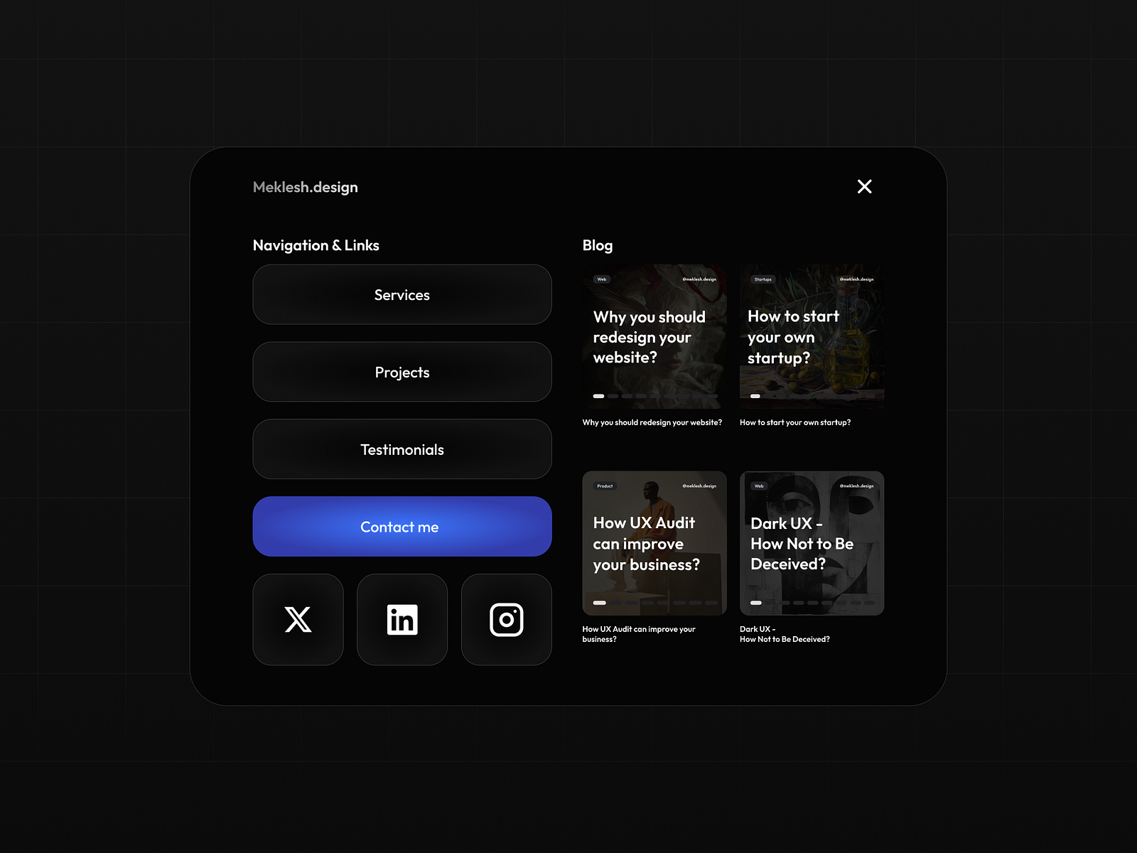 Navbar by Bohdan on Dribbble