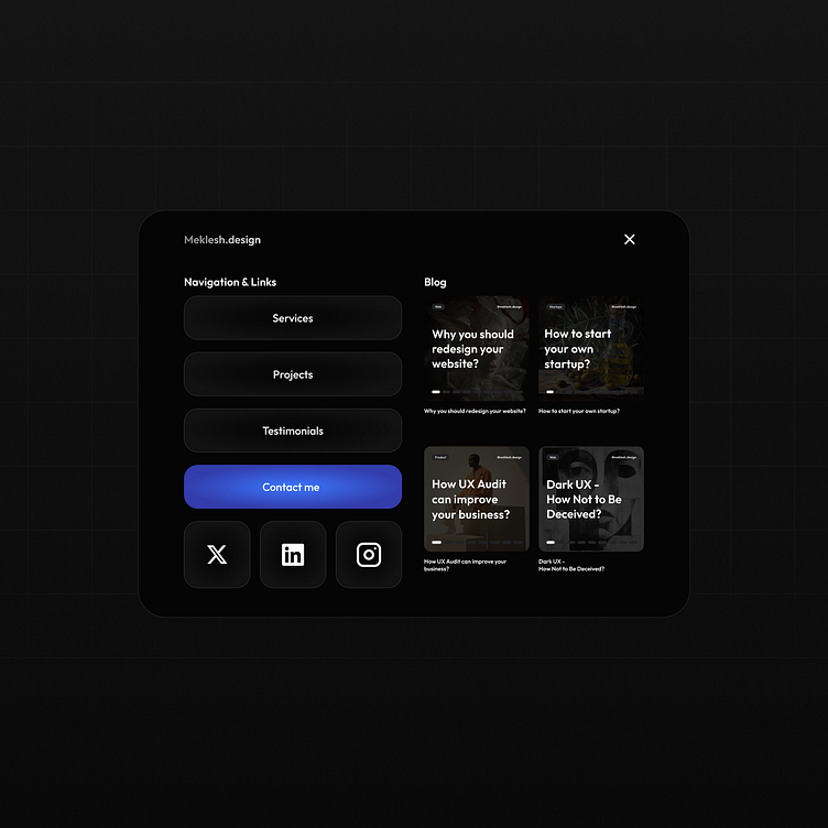 Navbar by Bohdan on Dribbble