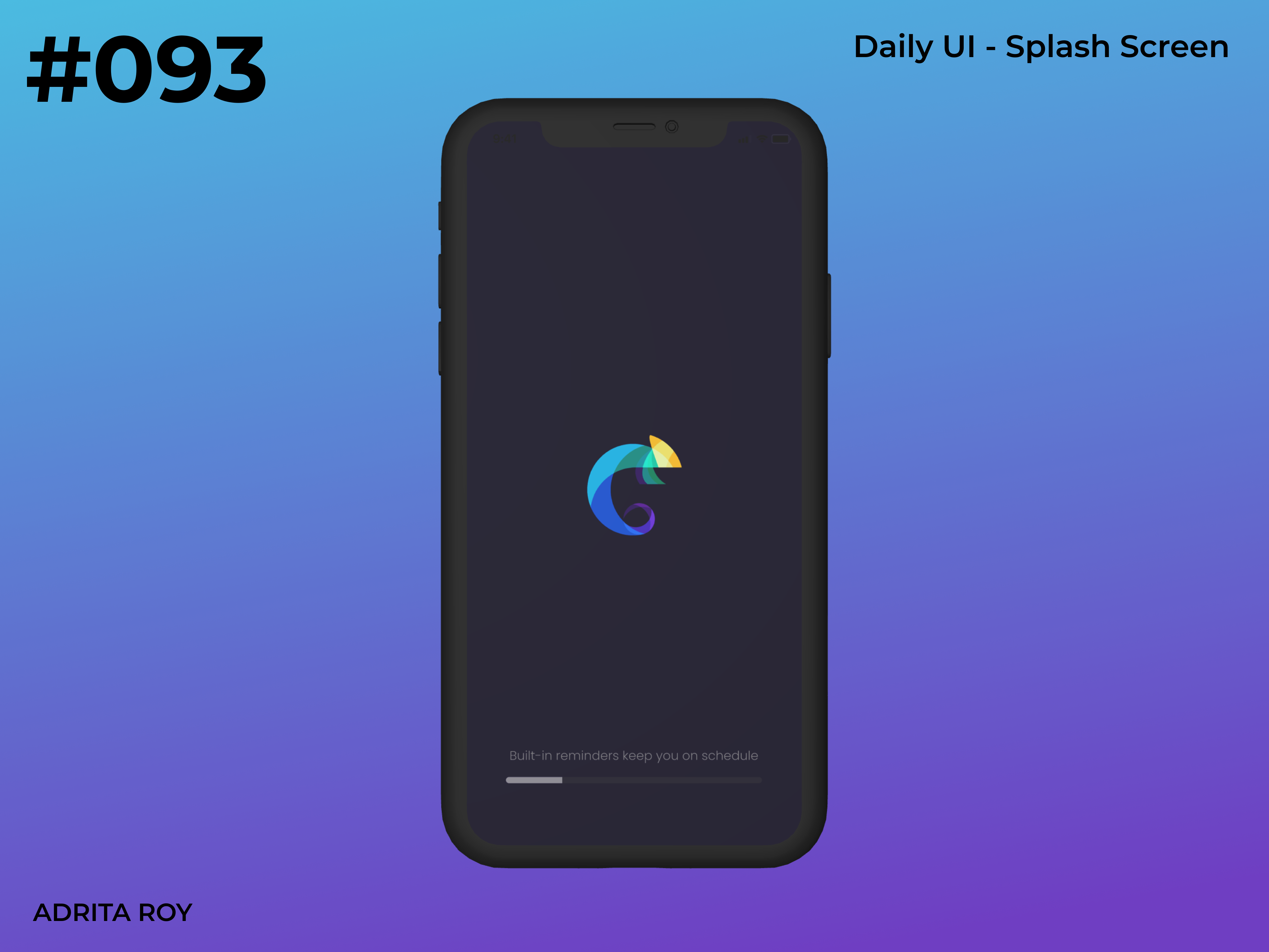DailyUI 093 - Splash Screen by Adrita Roy on Dribbble