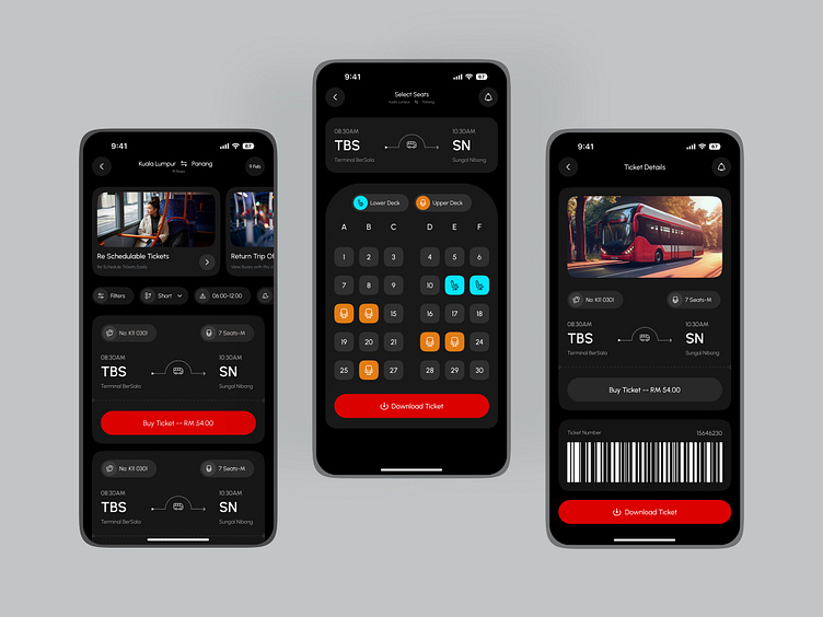 Bus Booking Mobile App by Sadekur Rahman Siam on Dribbble