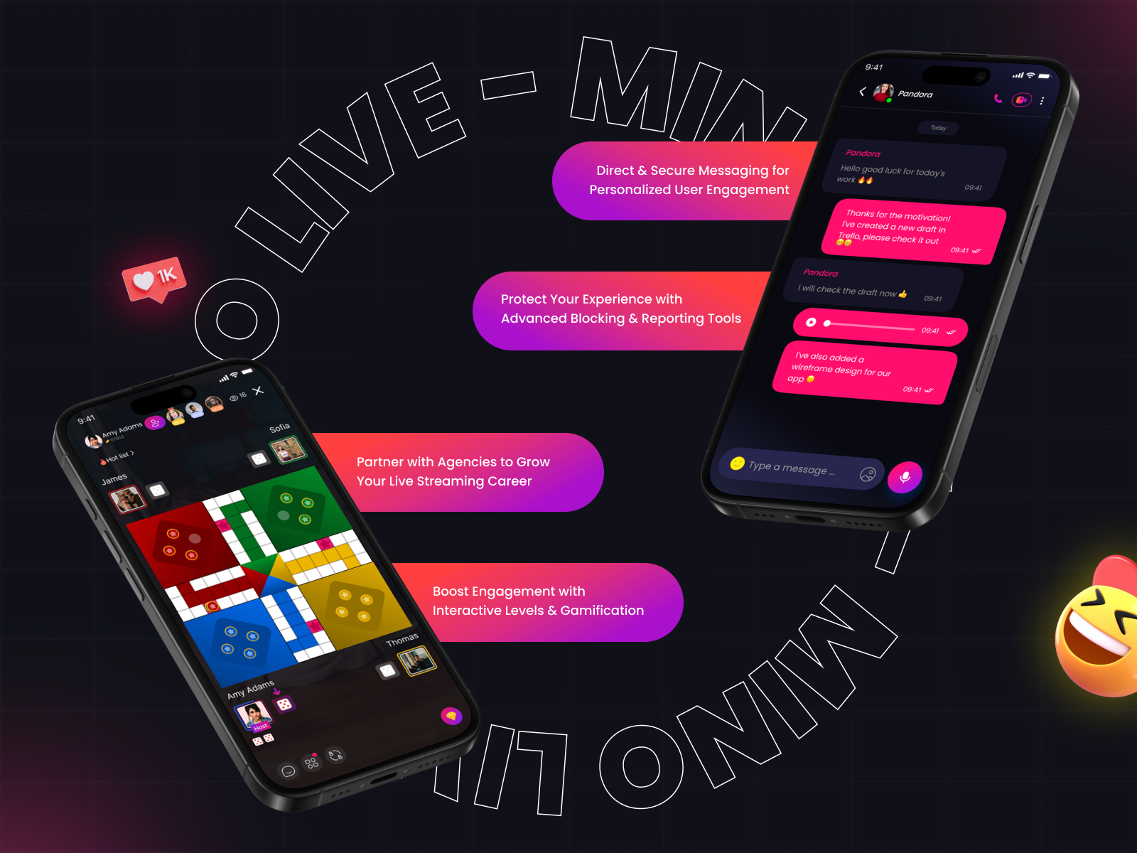 Mino | Live Streaming App | Bigo-Live App Clone by vativeApps on Dribbble