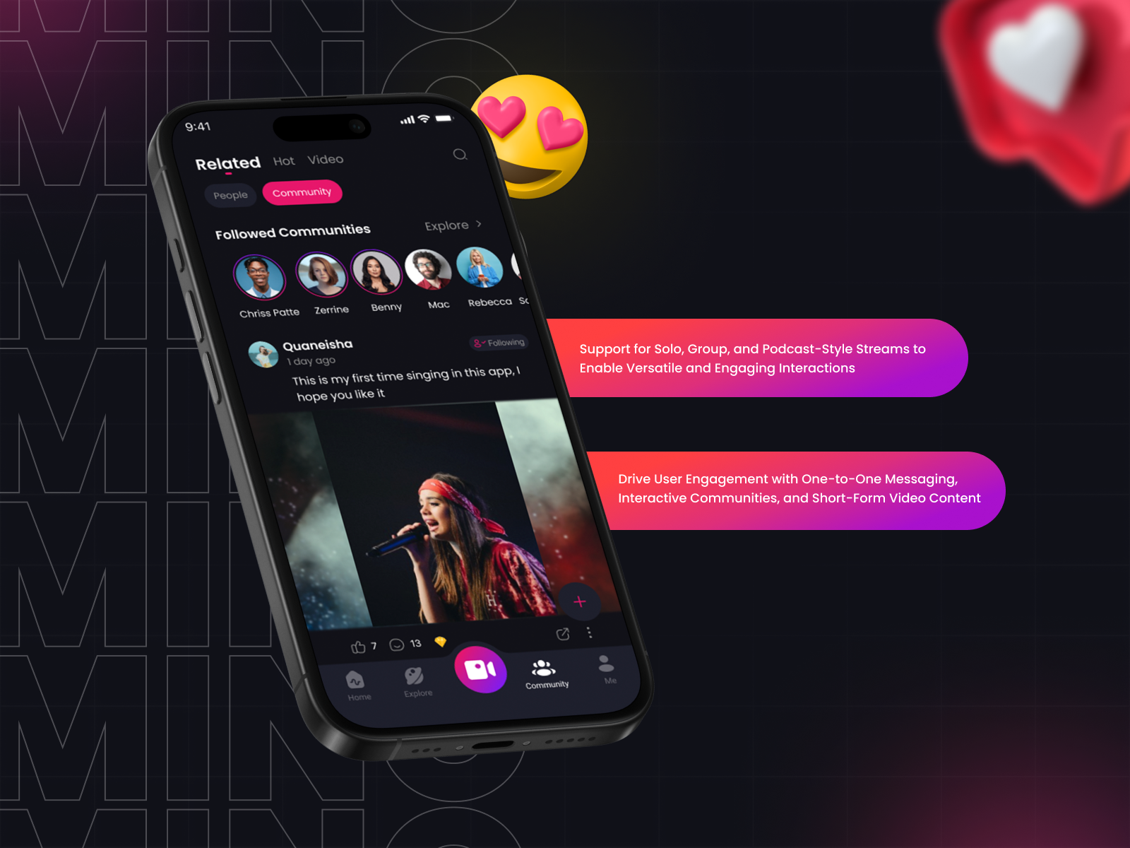Mino | Live Streaming App | Bigo-Live App Clone by vativeApps on Dribbble