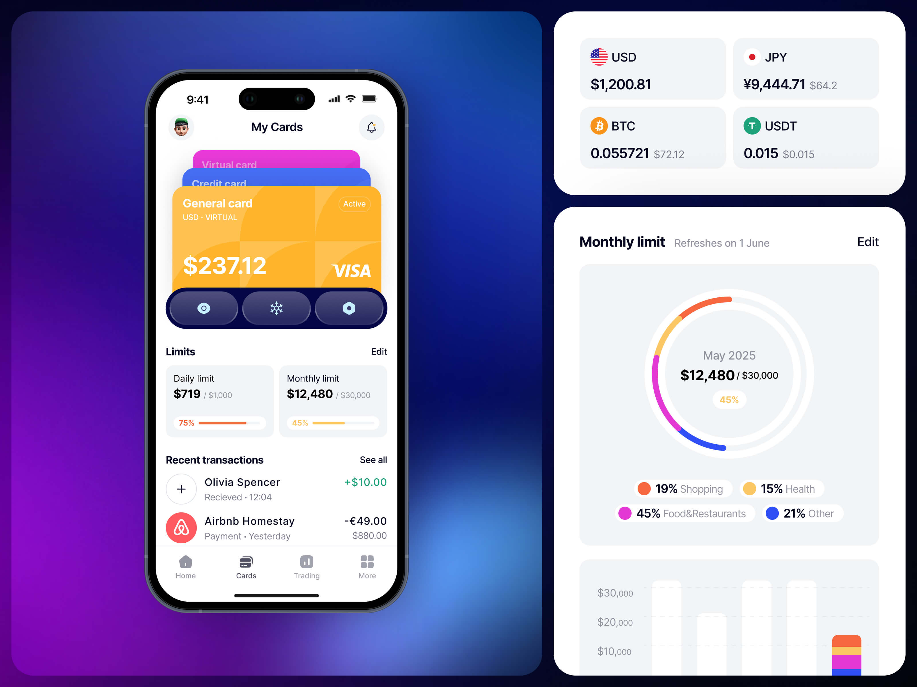 Banking Mobile App | Fintech Design | App Design | Mobile UI by ...