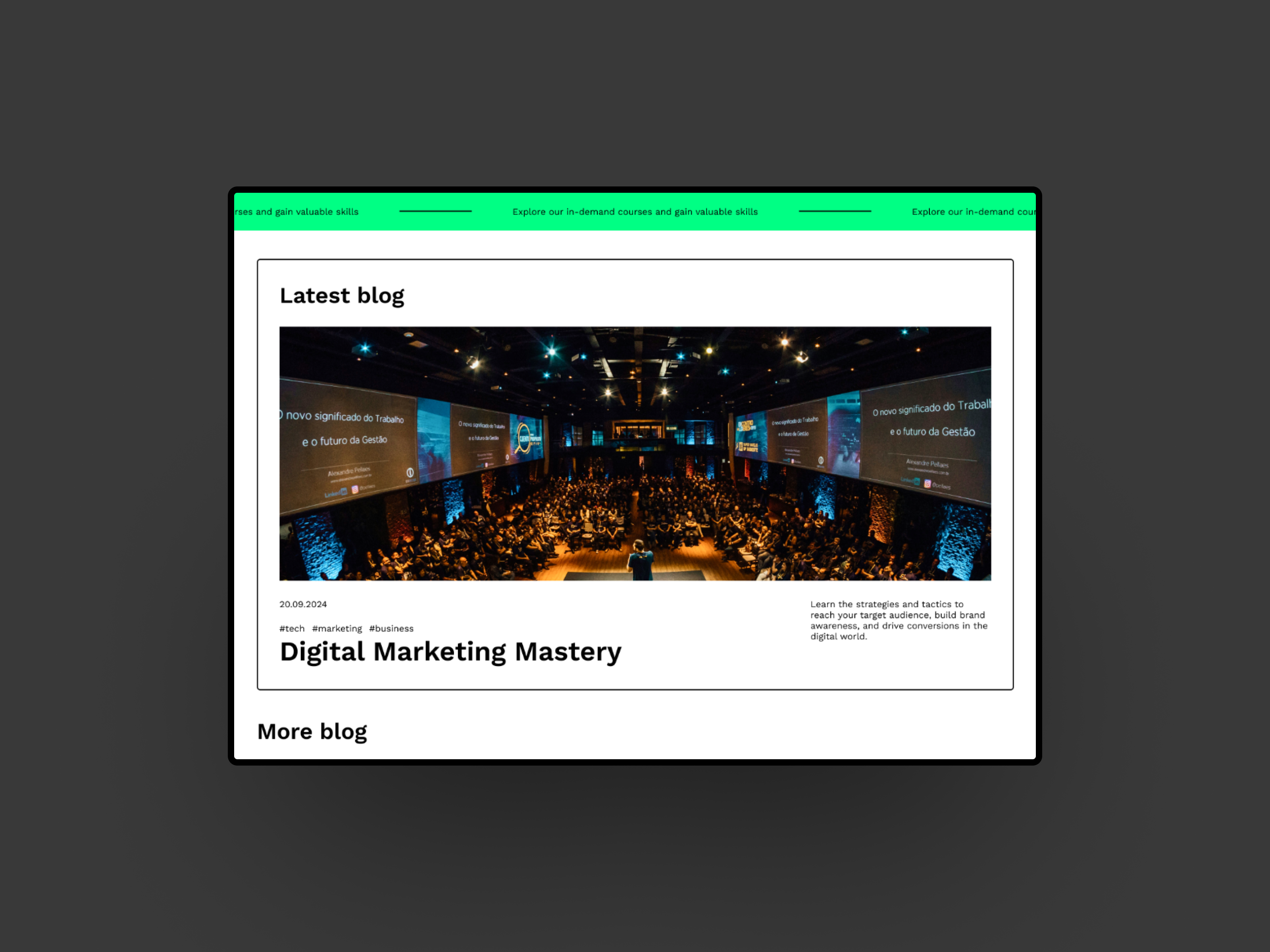 UpSkills – Seminar Website UI Design by Iqbal Zayyan on Dribbble