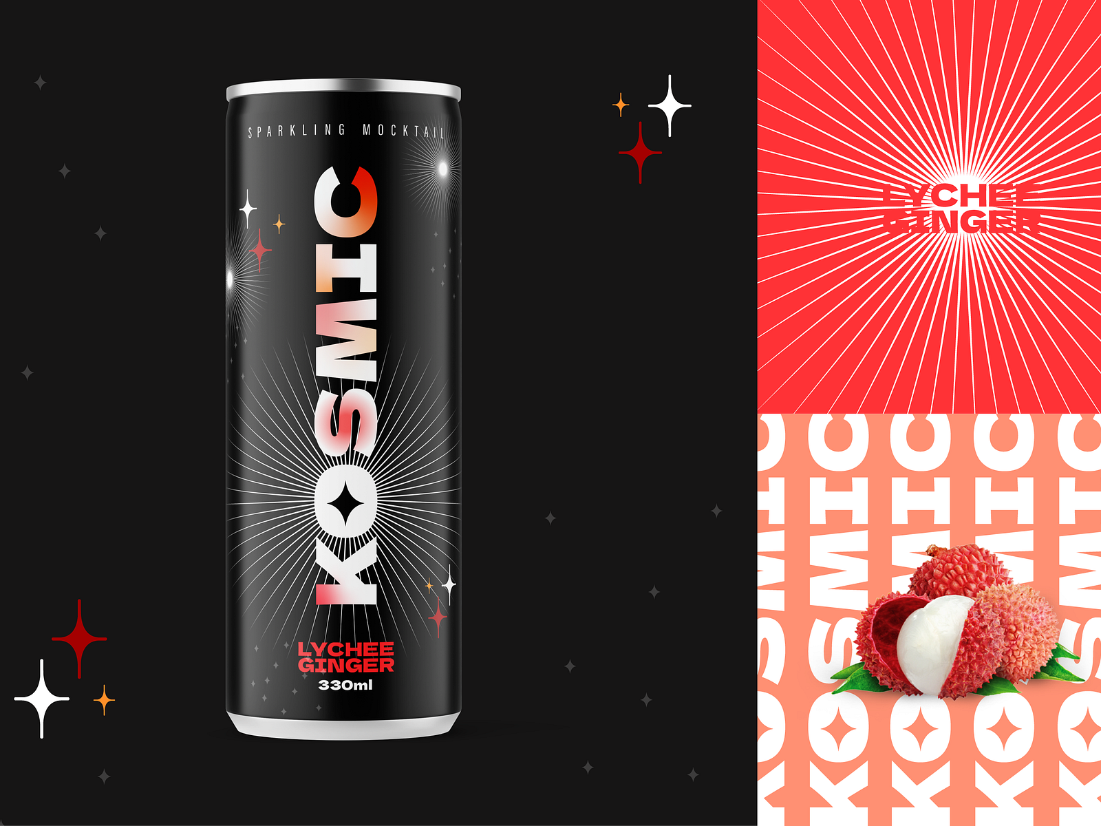 Kosmic Sparkling Mocktail Branding & Packaging Design by Ileana Blanco ...