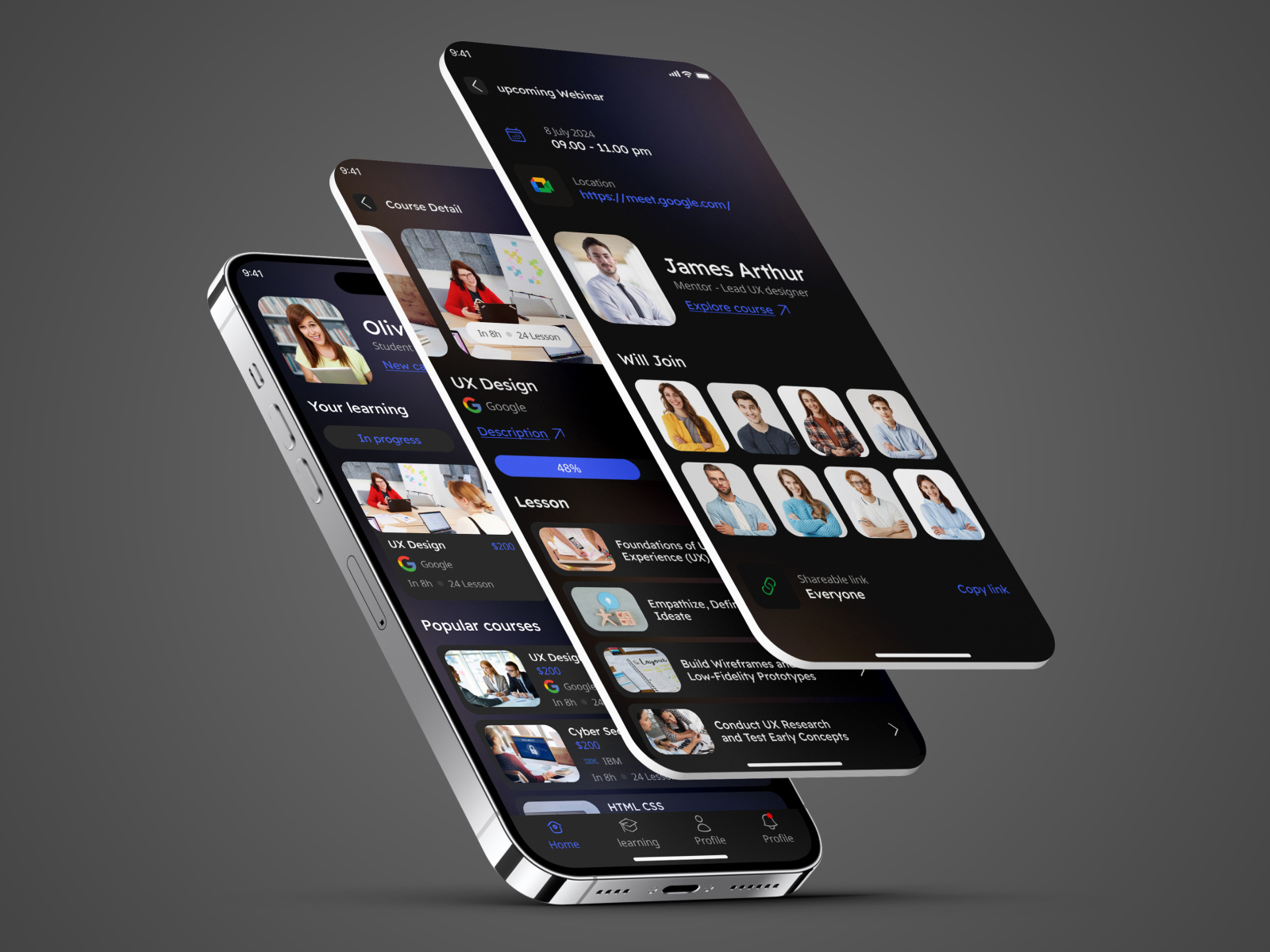 Edutech App UI/UX Design by Yeakub_Rahaman on Dribbble