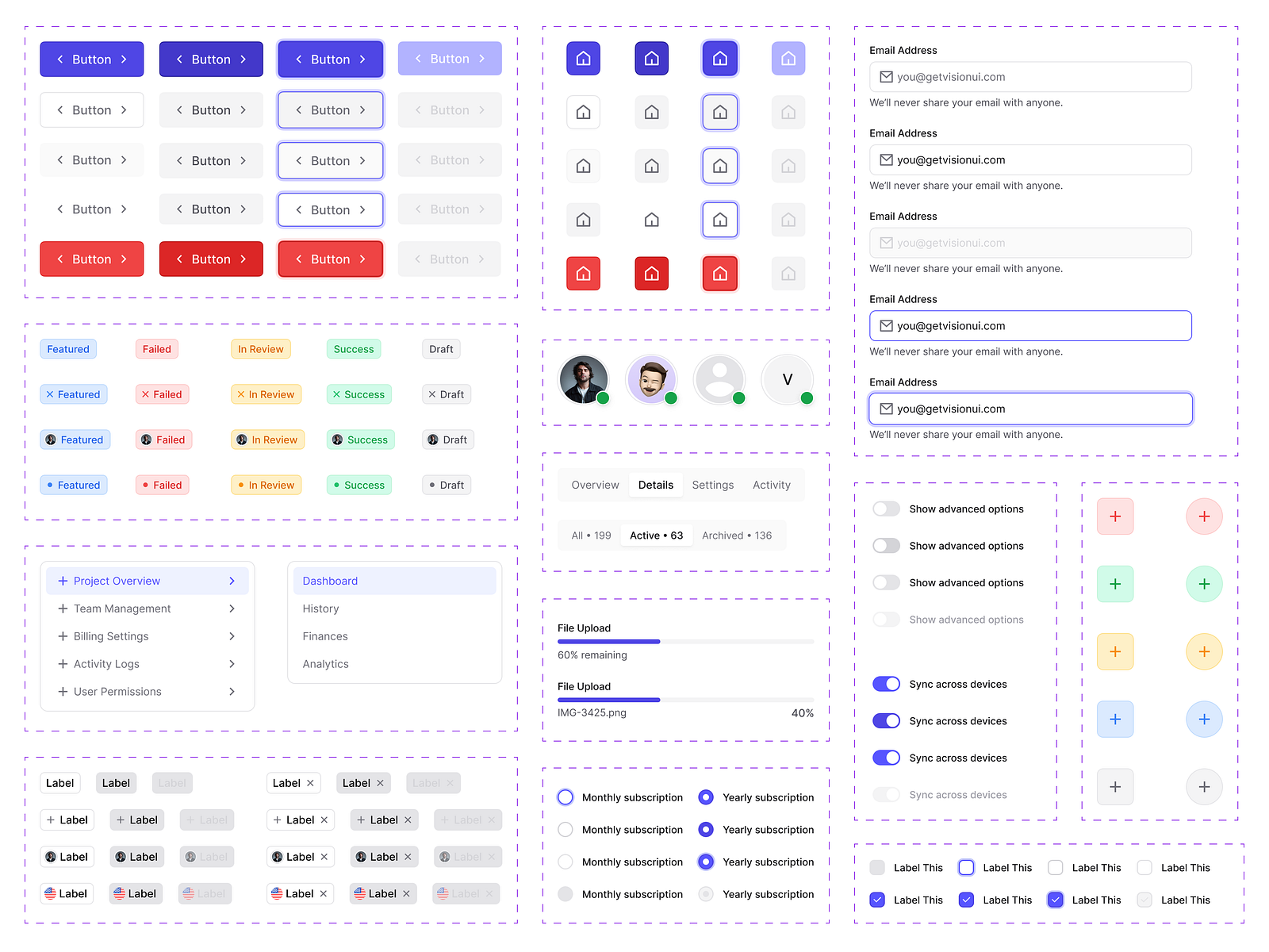 Vision UI • Figma UI Kit & Design System by Pranjay on Dribbble