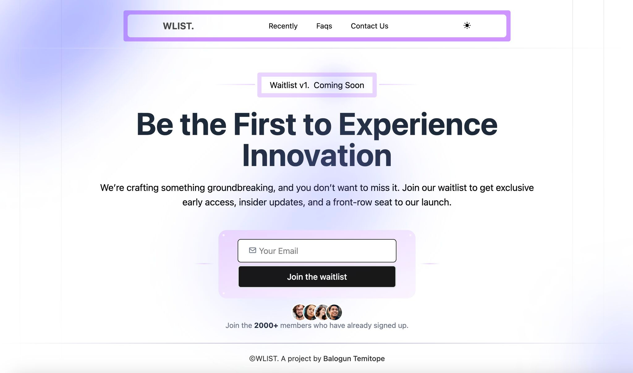 Responsive Waitlist UI with Light/Dark Mode by Tope Balogun on Dribbble