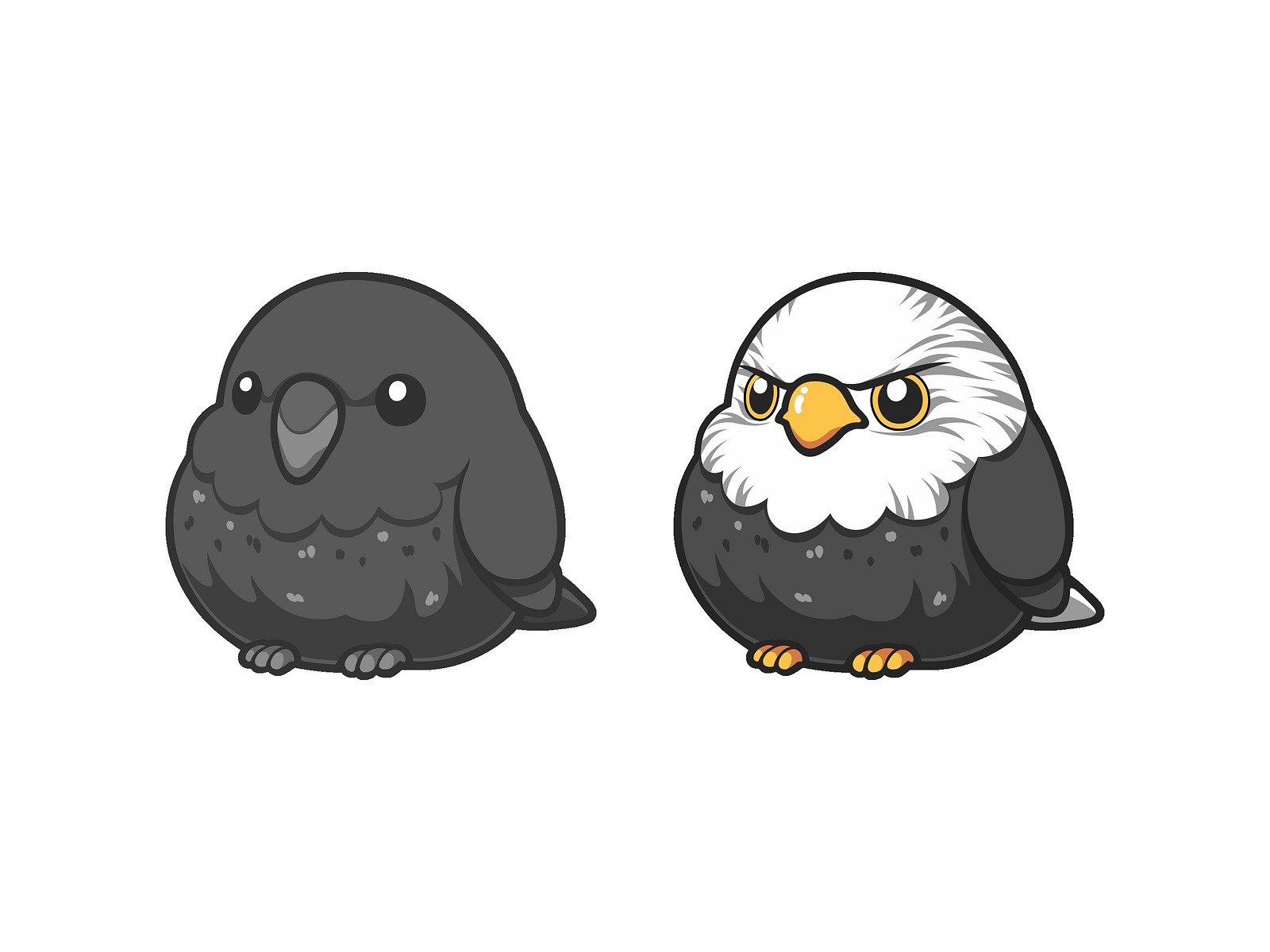Chibi Bird Character Design by Daniel Setia Budi on Dribbble